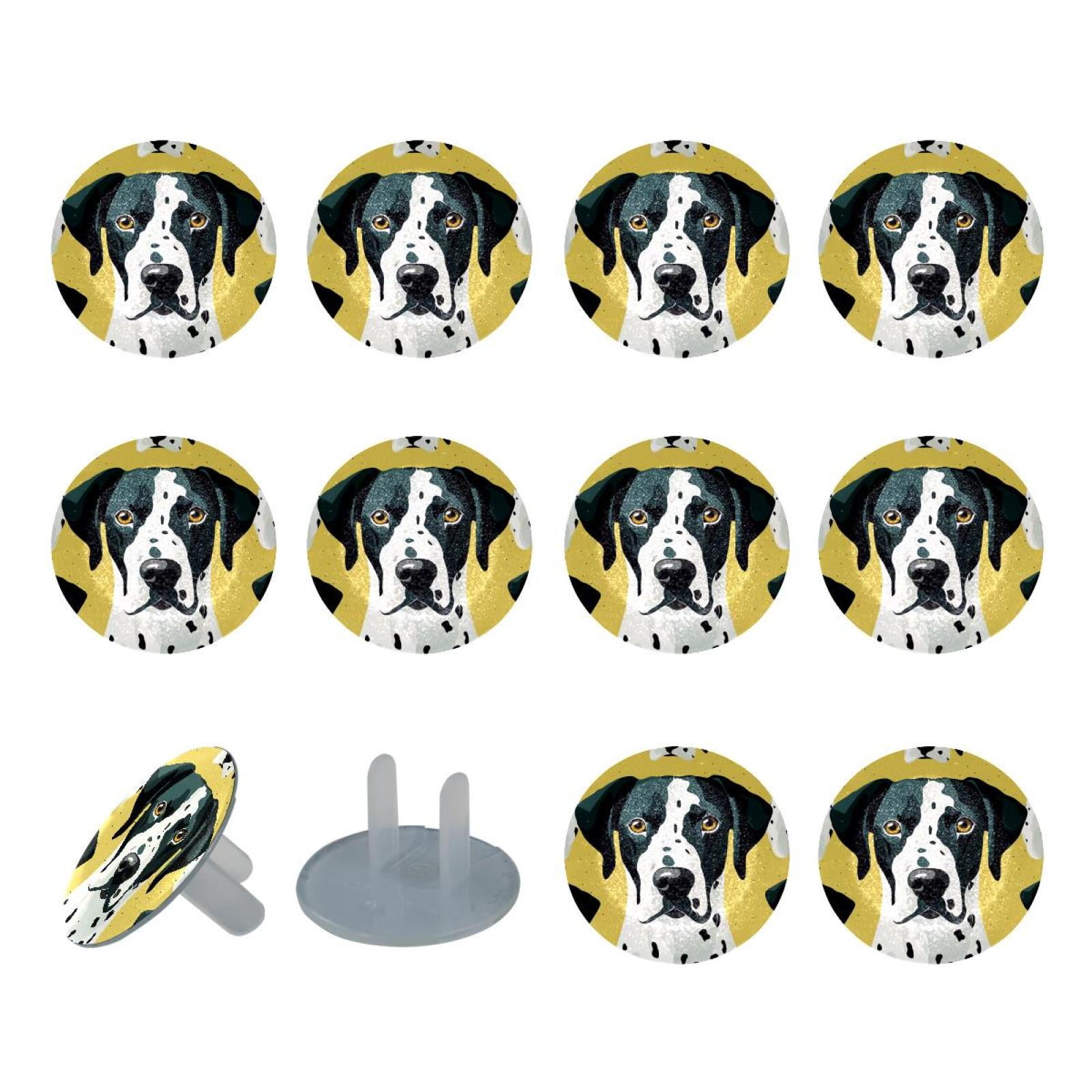 24 Pack Spotted Dog Outlet Covers Baby Proofing | Secure Electric Plug ...