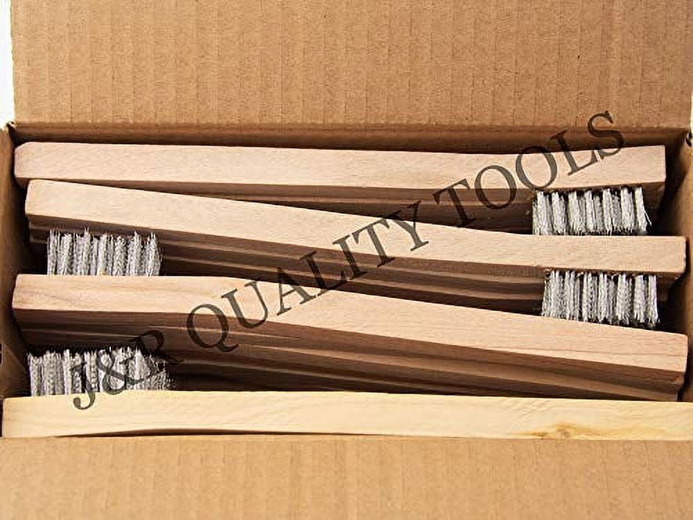 24 Pack Stainless Steel Wire Brush Tooth Brushes… - Walmart.com