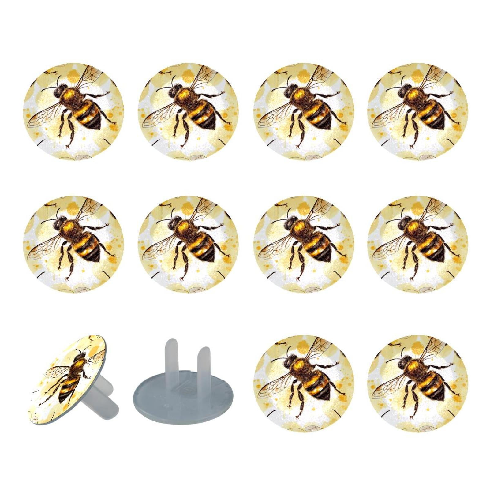 24 Pack Starry Bee Outlet Covers Baby Proofing, Child Safety Plug ...