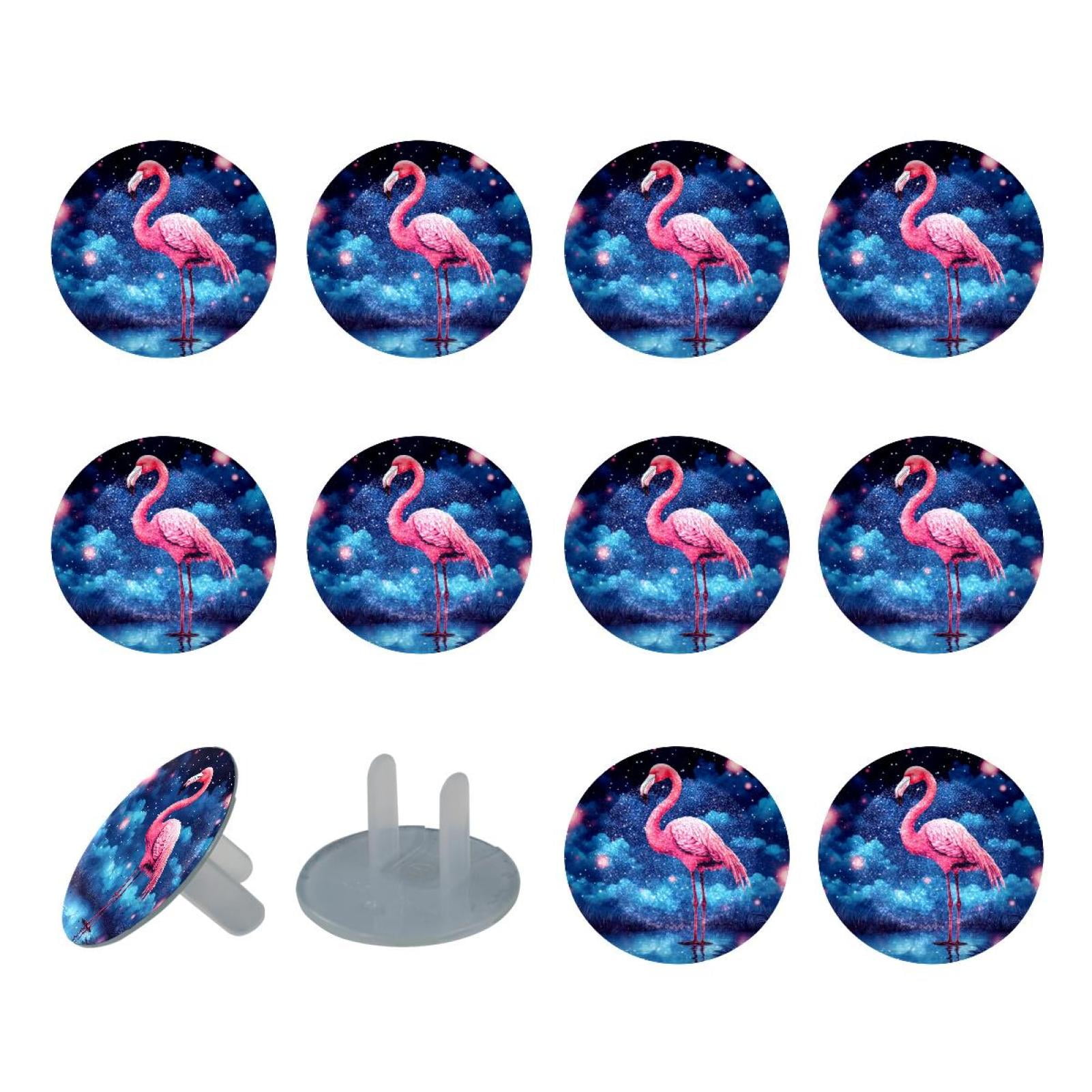 24 Pack Starry Flamingos Outlet Covers Baby Proofing Socket Protectors ...