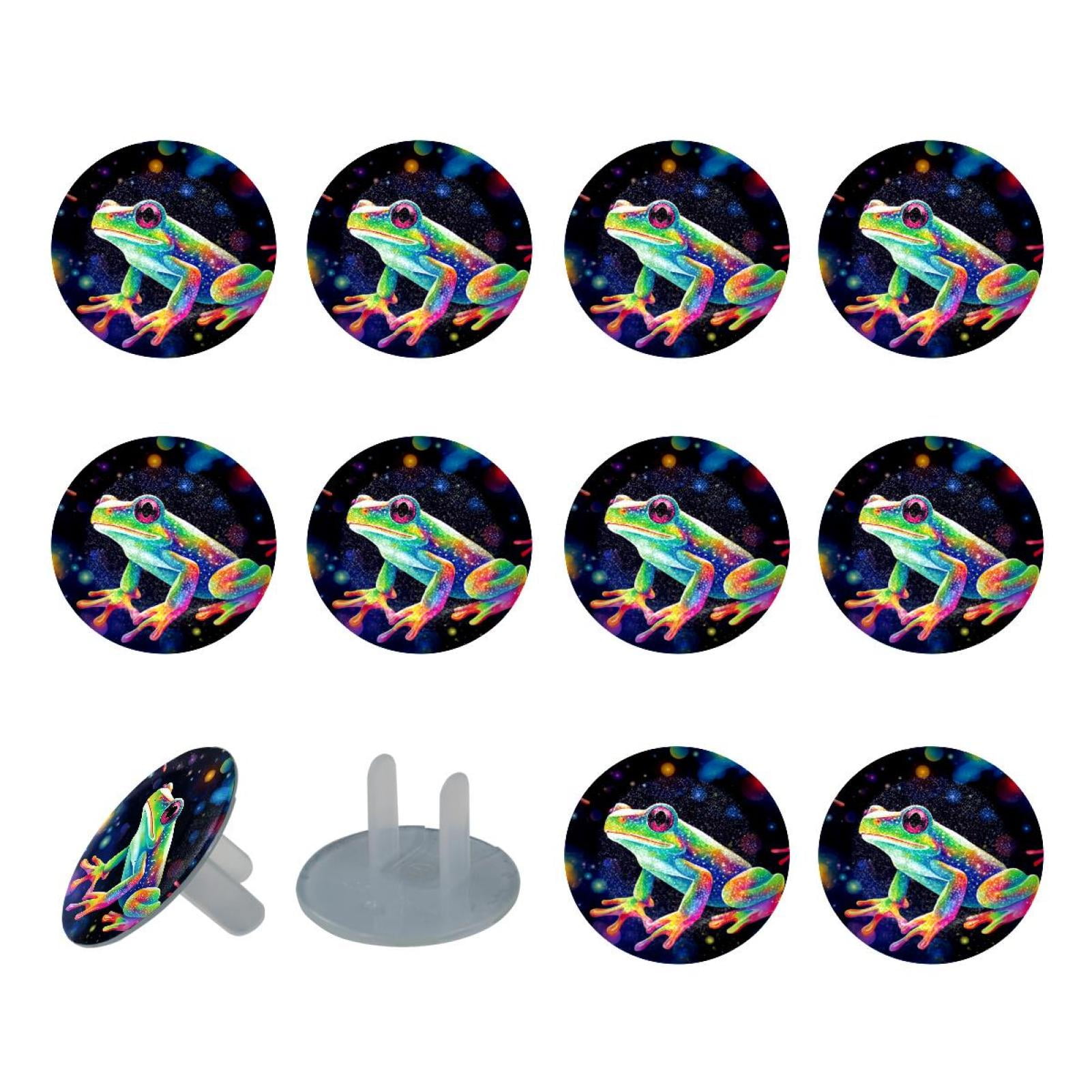 24 Pack Starry Frog Outlet Covers Baby Proofing, Child Safety Plug ...