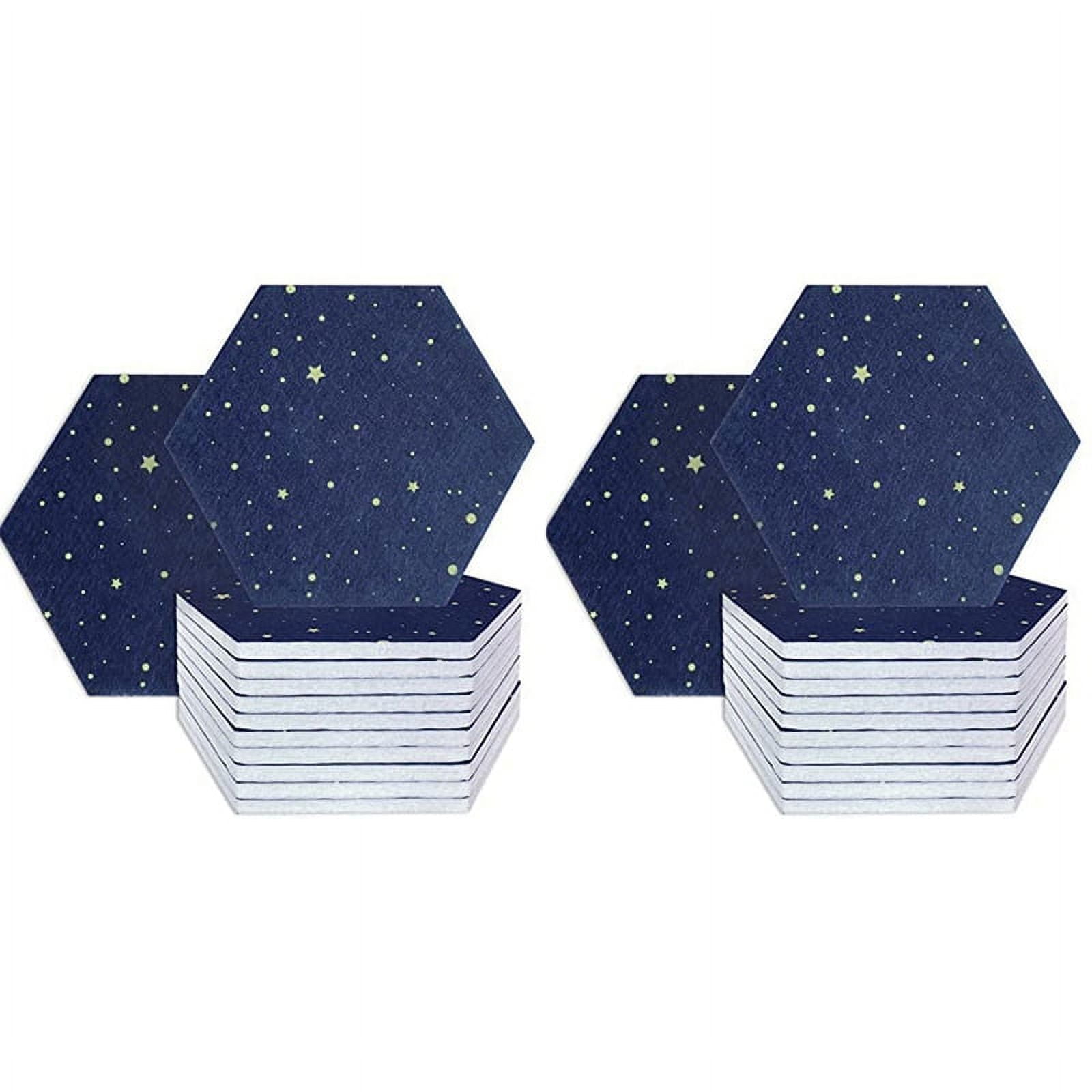 24 Pack Starry Hexagon Acoustic Panels,Sound Proofing Padding,Sound ...