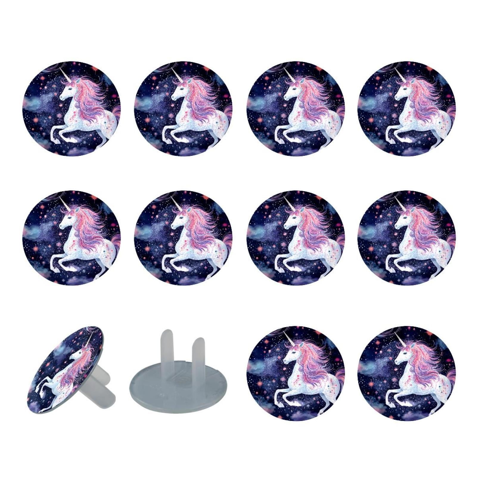 24 Pack Starry Unicorn Outlet Covers Baby Proofing, Child Safety Plug ...
