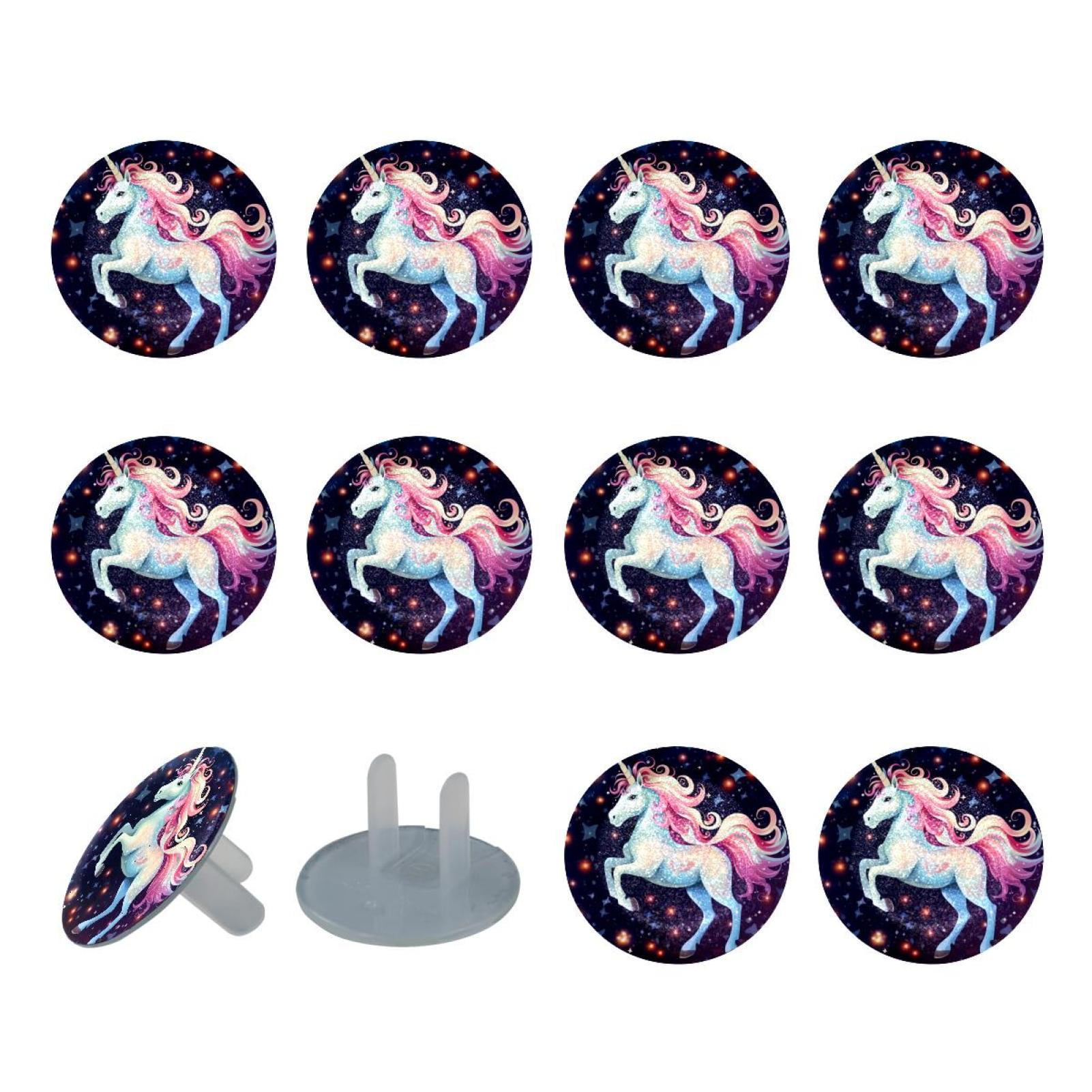 24 Pack Starry Unicorn Outlet Covers Baby Proofing, Child Safety Plug ...