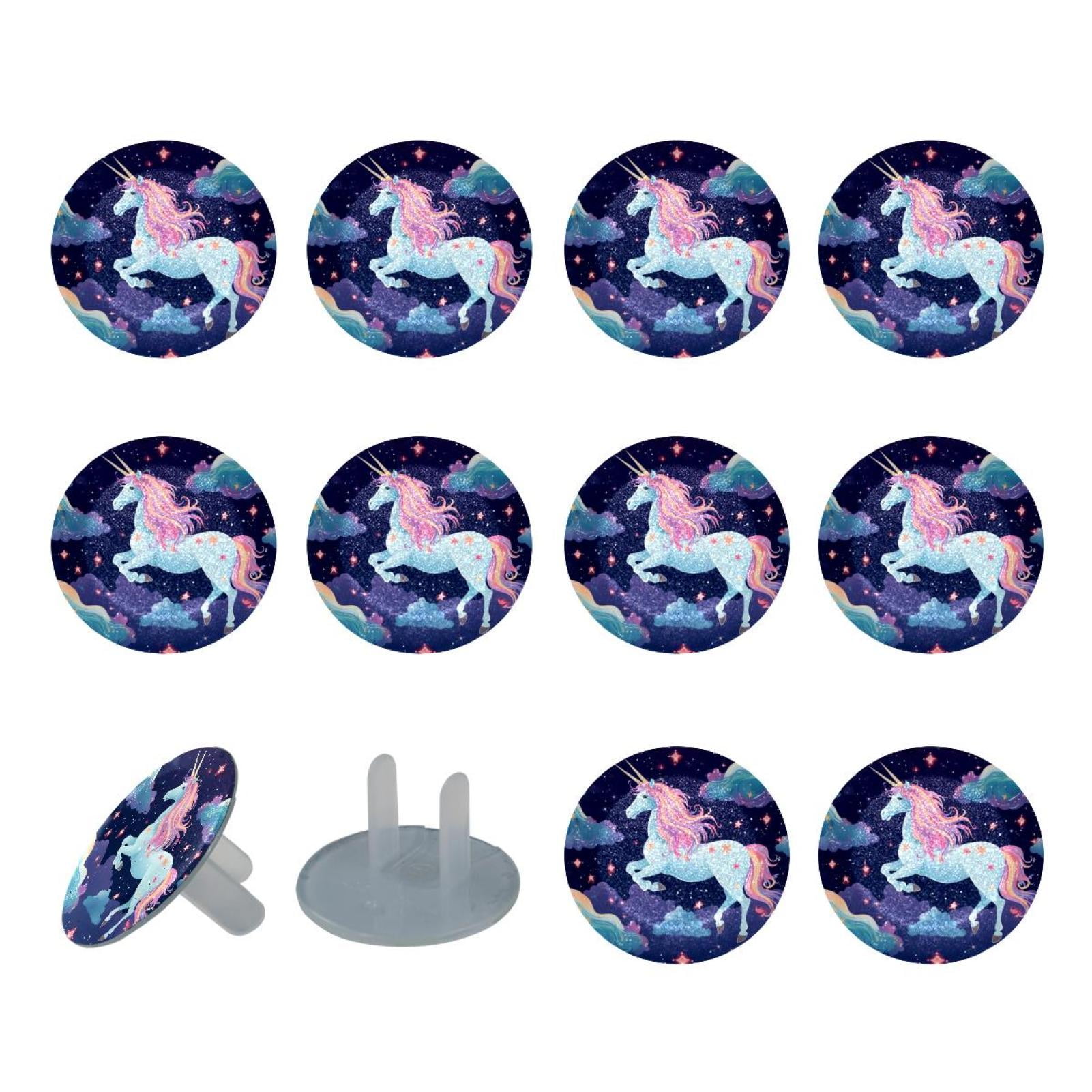 24 Pack Starry Unicorn Outlet Covers Baby Proofing, Child Safety Plug ...
