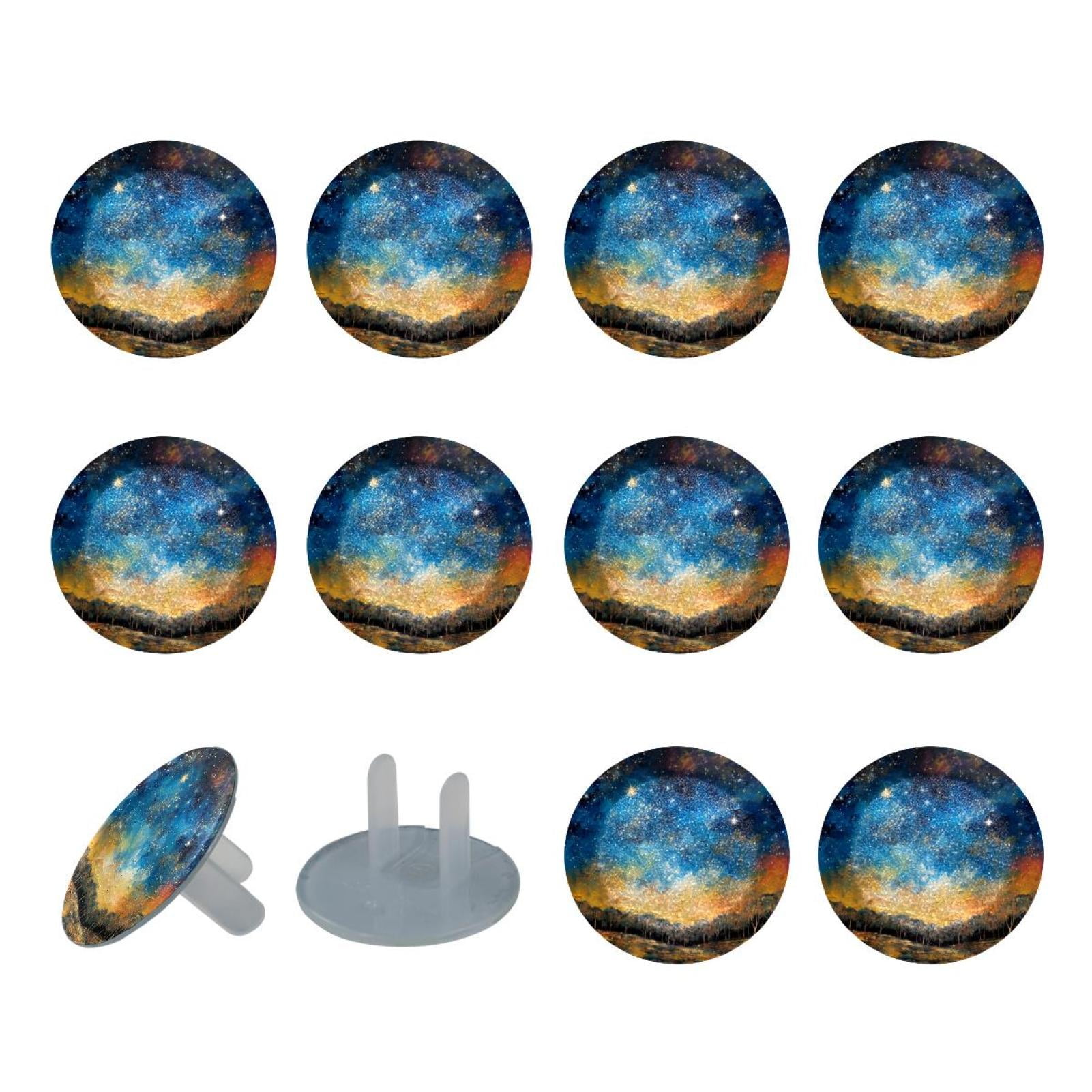 24 Pack Stars Nebula Outlet Covers Baby Proofing, Child Safety Plug ...