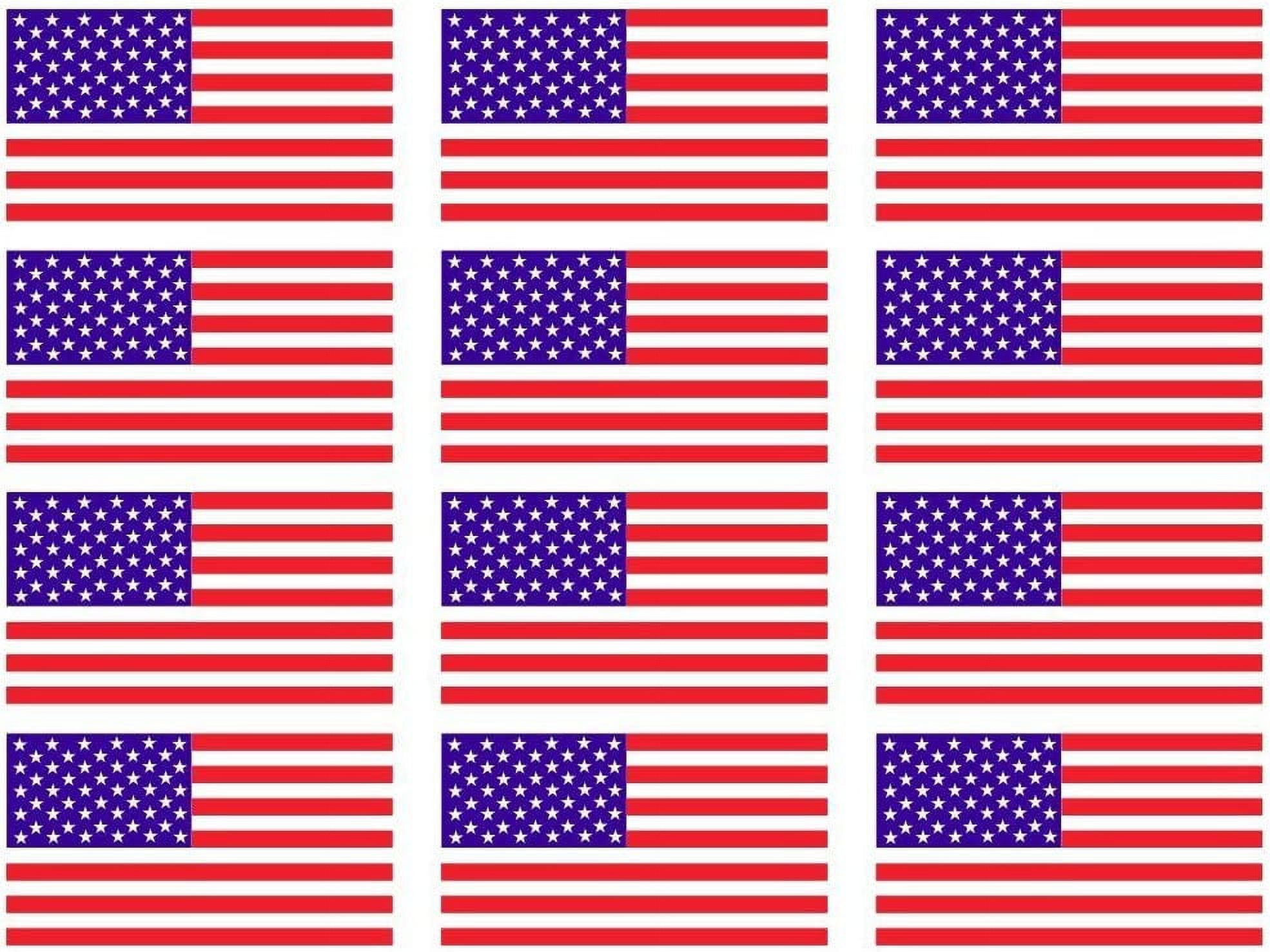 24 Pack - StickerDad® USA AMERICAN FLAG vinyl Hard Hat Helmet decal ...