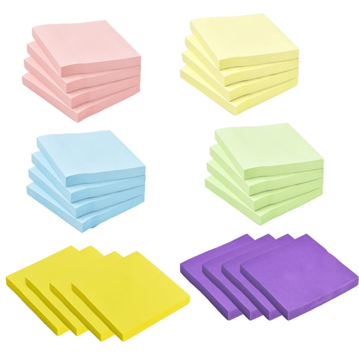 (24 Pack) Sticky Notes 2x2 in Pastel Post Stickies It Super Sticking ...
