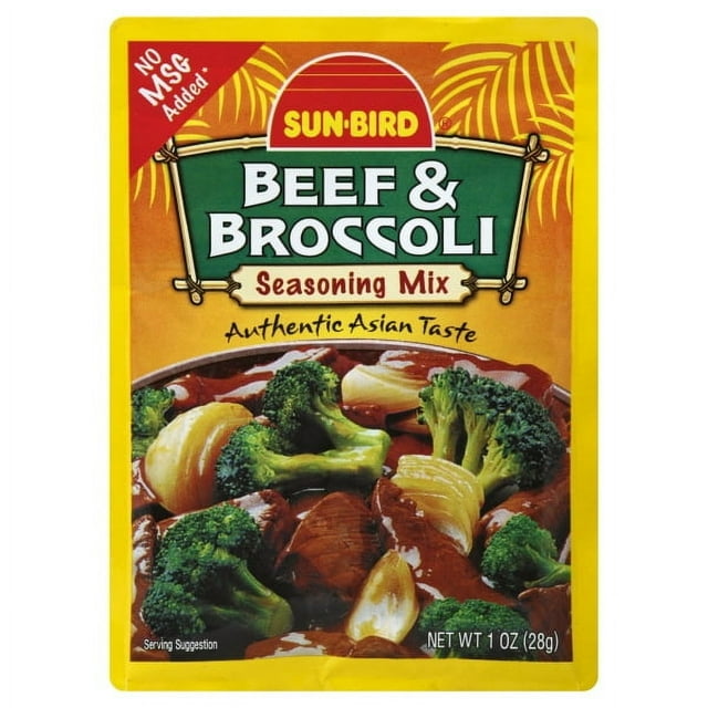 (24 Pack)Sunbird Seasoning Mix - Beef and Broccoli, 1 oz. - Walmart.com