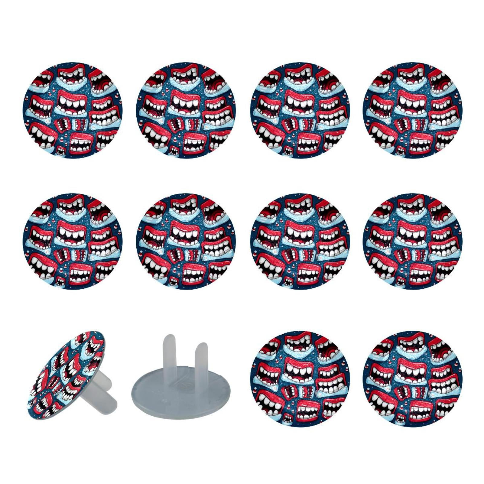 24 Pack Teeth Outlet Covers Baby Proofing, Child Safety Plug Covers for ...