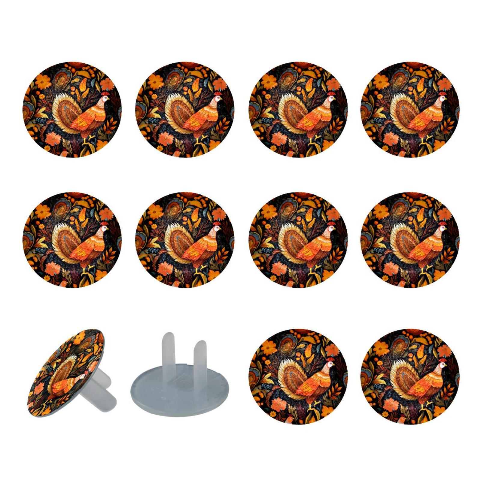 24 Pack Thanksgiving Turkey Leaves Outlet Covers Baby Proofing, Child ...