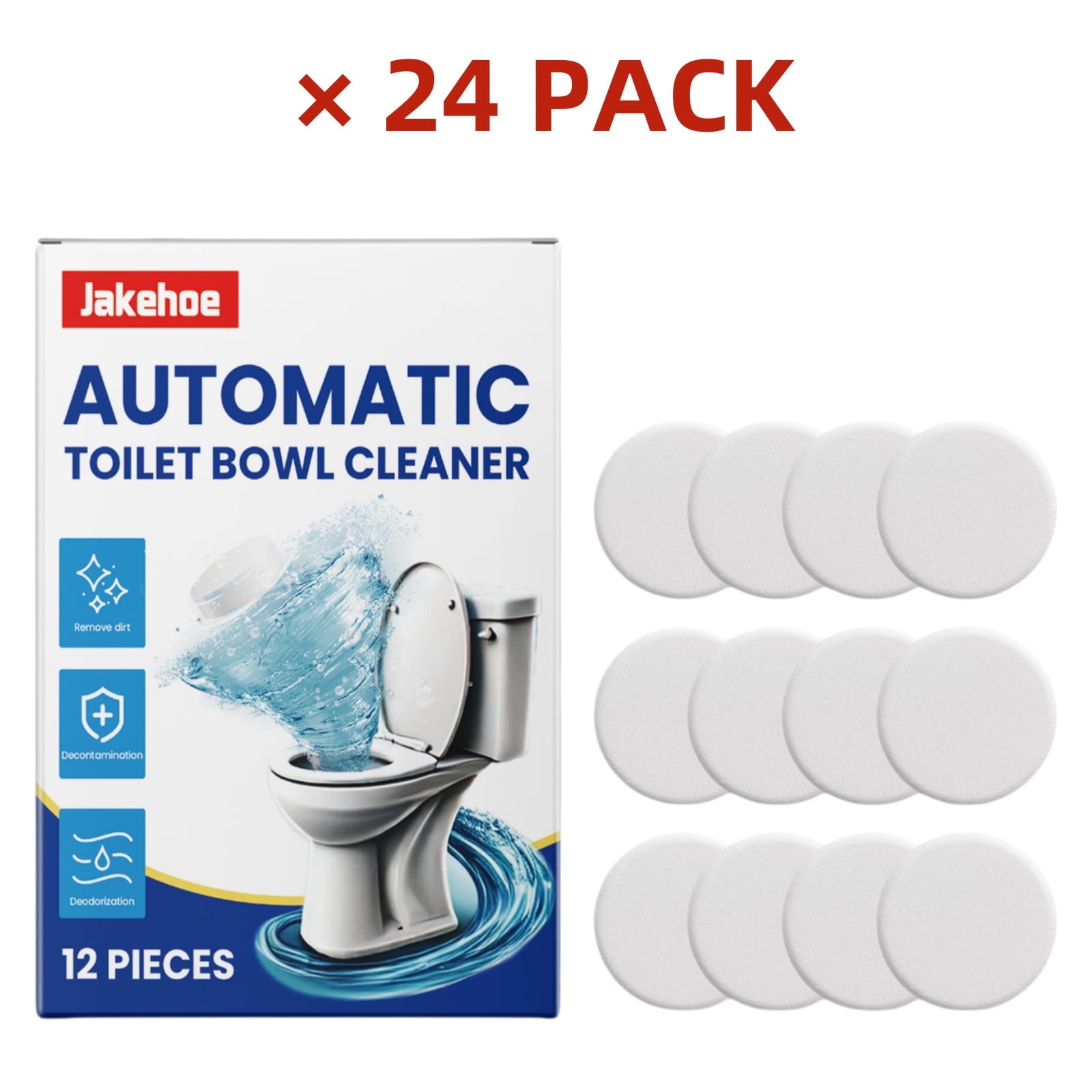 24 Pack Toilet Bowl Cleaner Tablets - Automatic Toilet Bowl Cleaners ...