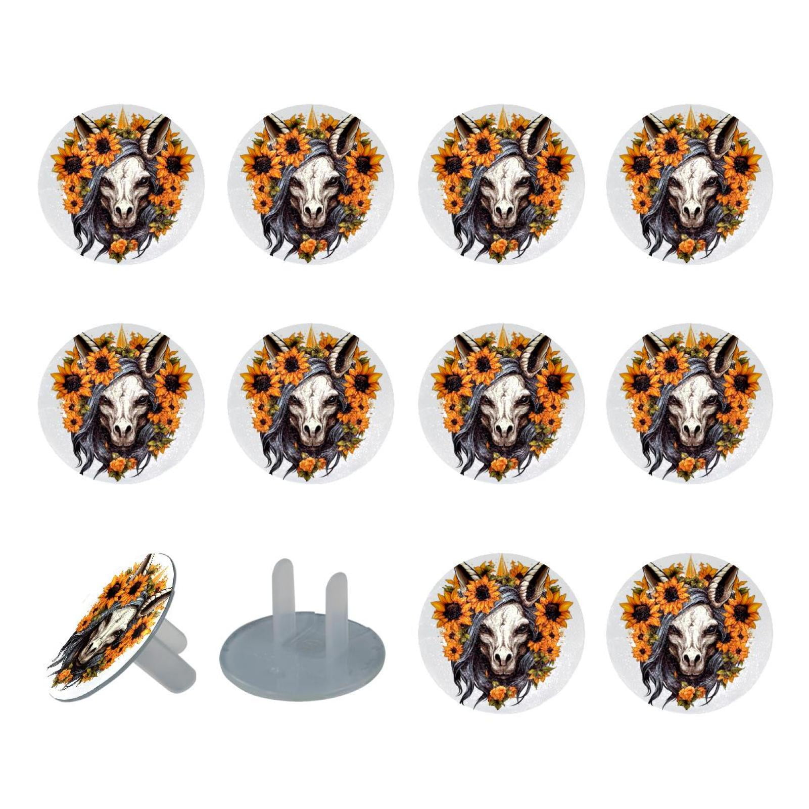 24 Pack Round Outlet Cover 2-Prong Child Safety Socket Covers ...