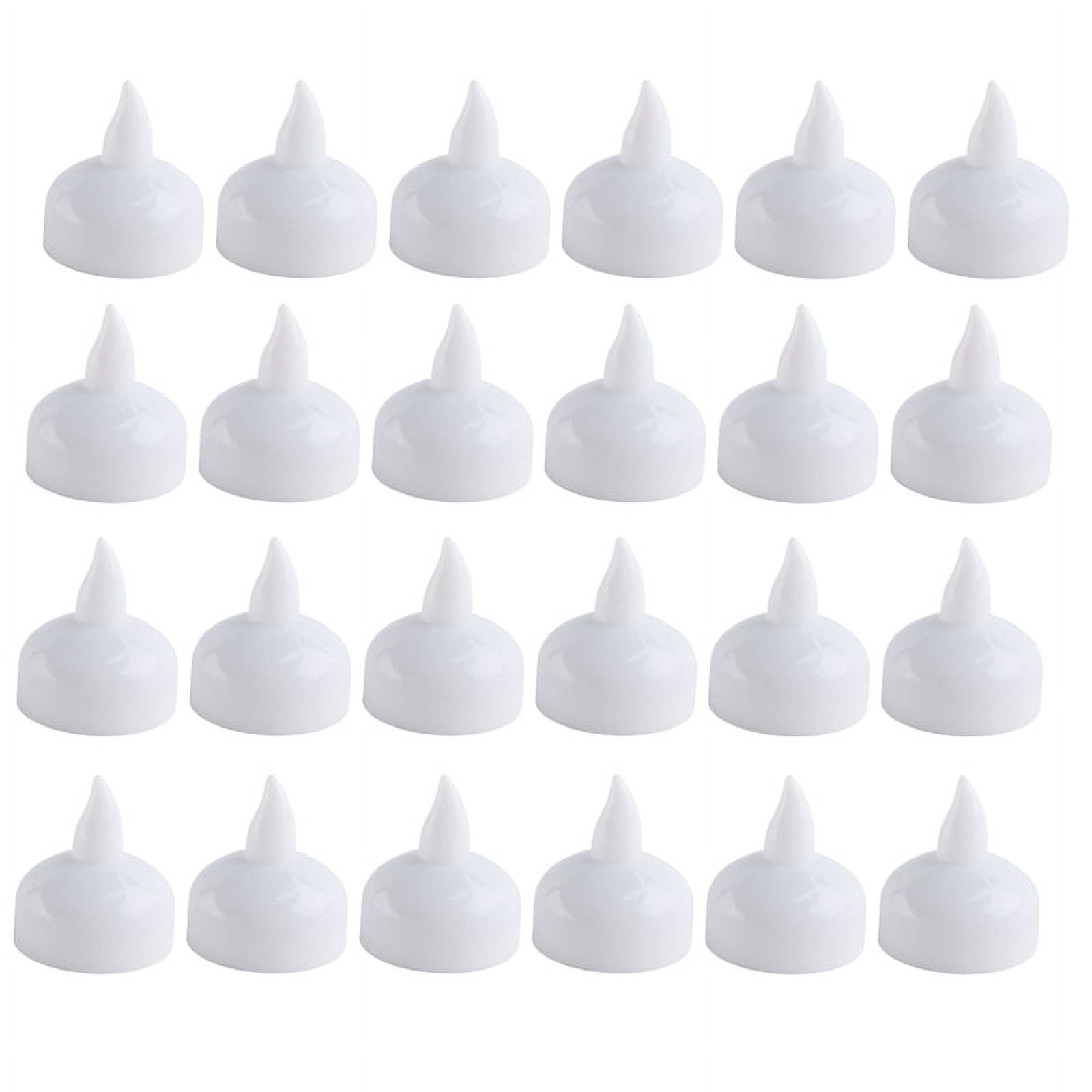 24 Pack Waterproof Flameless Floating Tealights, Warm White Battery ...