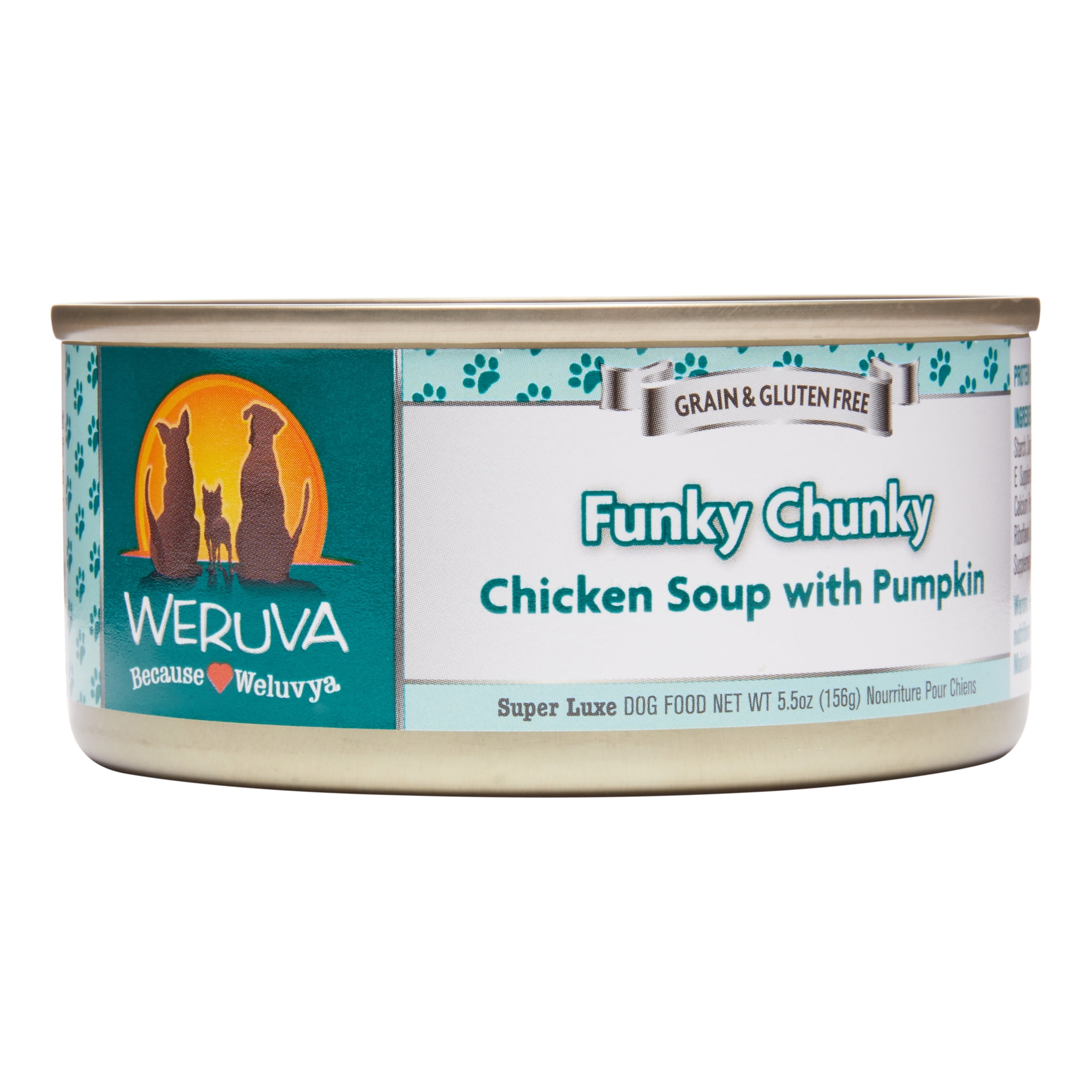 (24 Pack) Weruva Human Style Funky Chunky Chicken Soup with Pumpkin ...