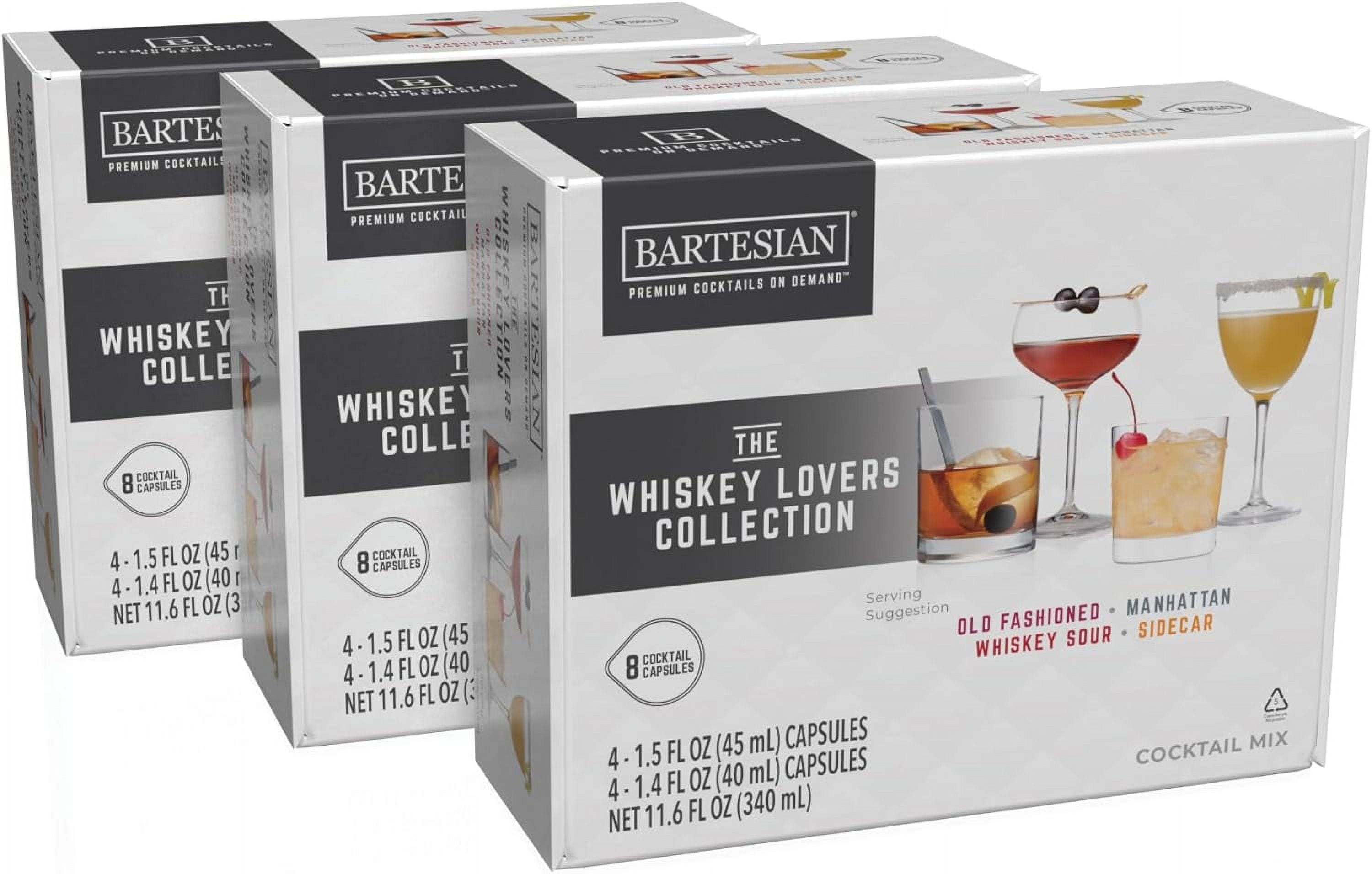 The 24-Pack Whiskey Lovers Mixer Capsules for Cocktail Machine – Home ...