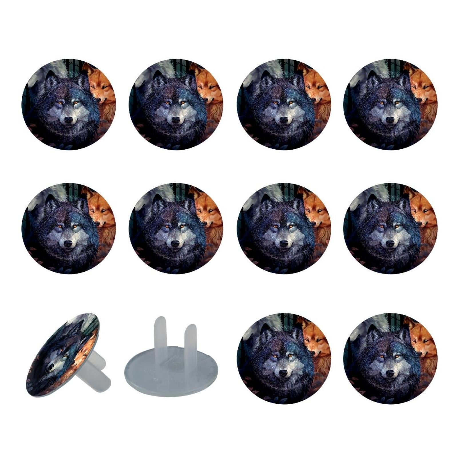 24 Pack Wolf Outlet Covers Baby Proofing Socket Protectors Child Safety ...