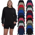 24 Pack Women's Long Sleeve Oversized T-Shirts, Cotton Casual Baggy Fit ...