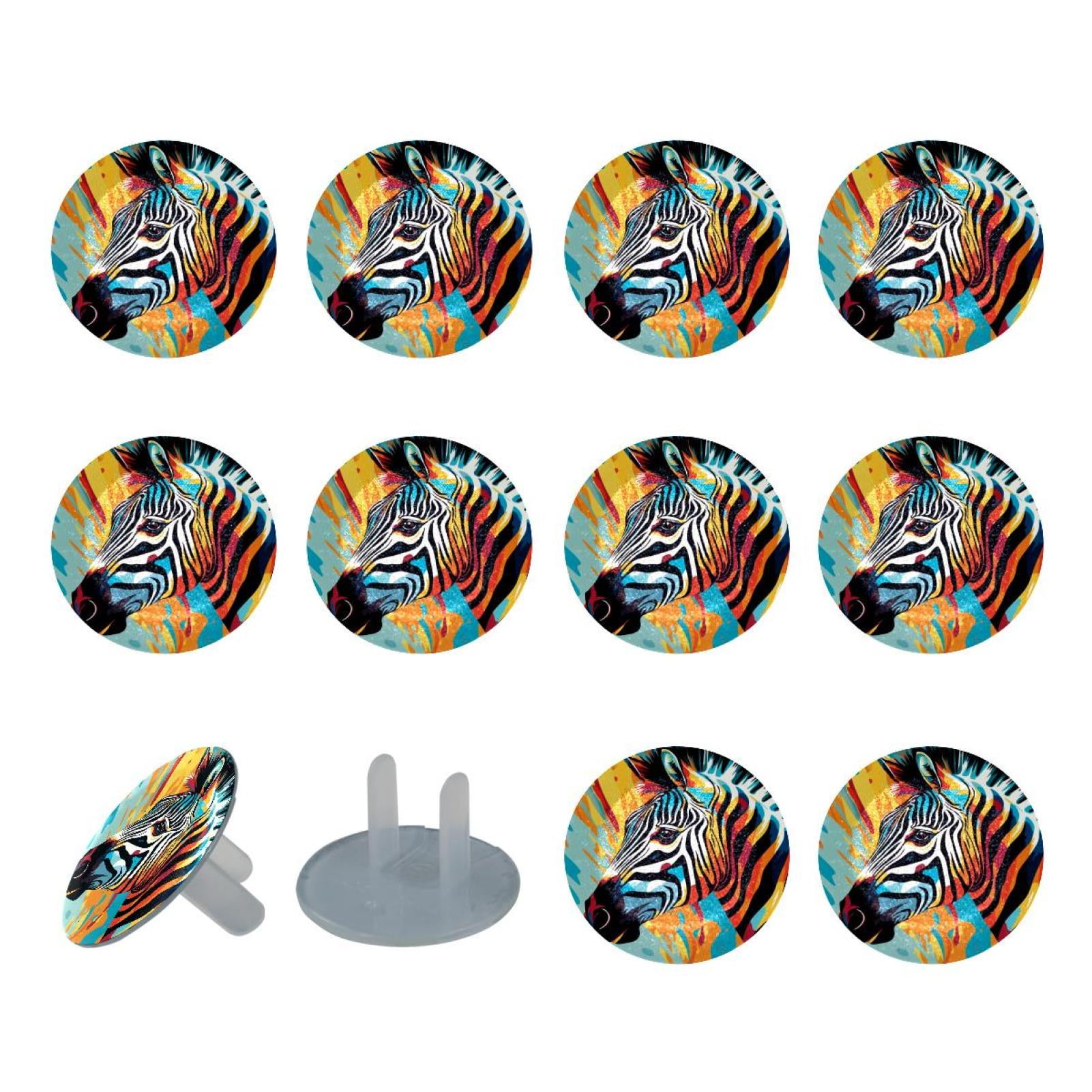 24 Pack Zebra Outlet Covers Baby Proofing Socket Protectors Child ...