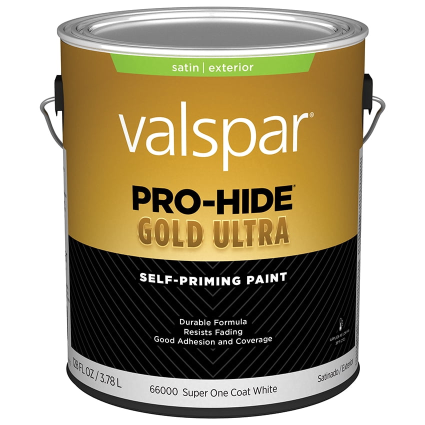 24-Pack of 1 gal Valspar 66000 White Pro-Hide Gold Ultra Exterior Self ...