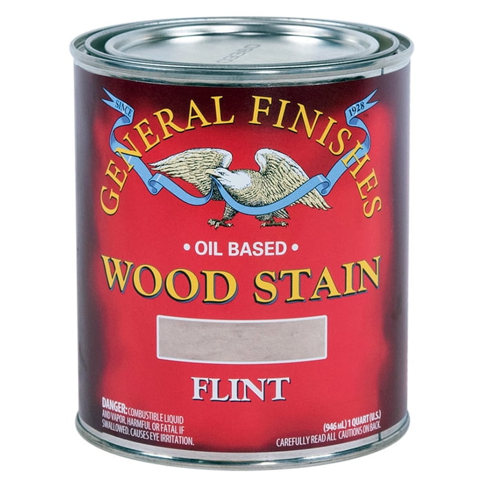 24-Pack of 1 qt General Finishes FLQT Flint Wood Stain Oil-Based ...