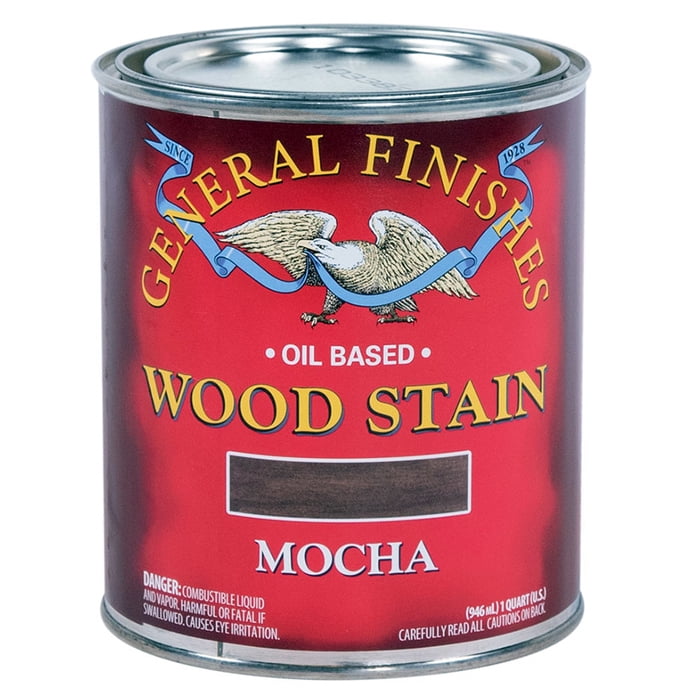 24-Pack of 1 qt General Finishes MOQT Mocha Wood Stain Oil-Based ...