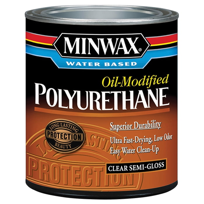 24-Pack of 1 qt Minwax 63020 Clear Water Based Poly Oil-Modified ...
