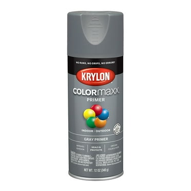 24-Pack of 12 oz Krylon K02744007 Pewter Gray Fusion All-In-One Paint ...