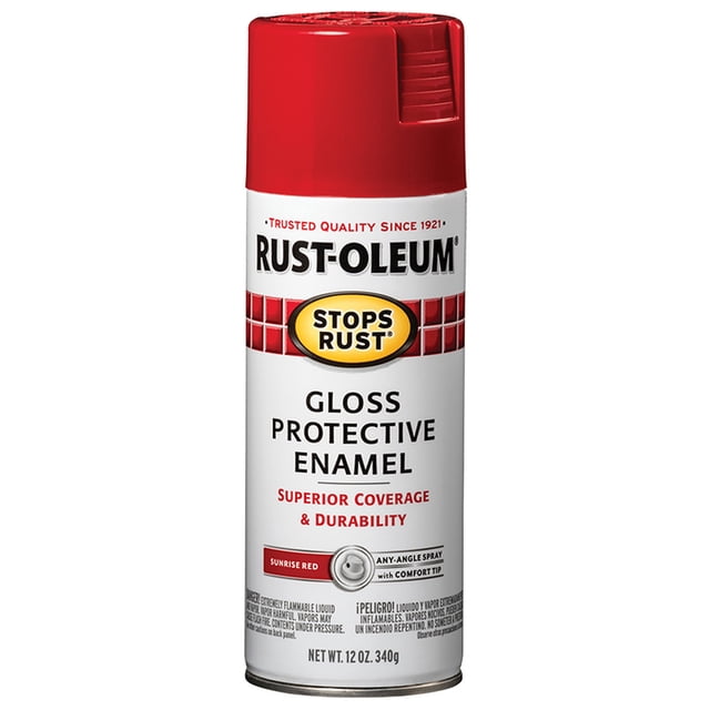 24-Pack of 12 oz Rust-Oleum Brands 7762830 Sunrise Red Stops Rust ...