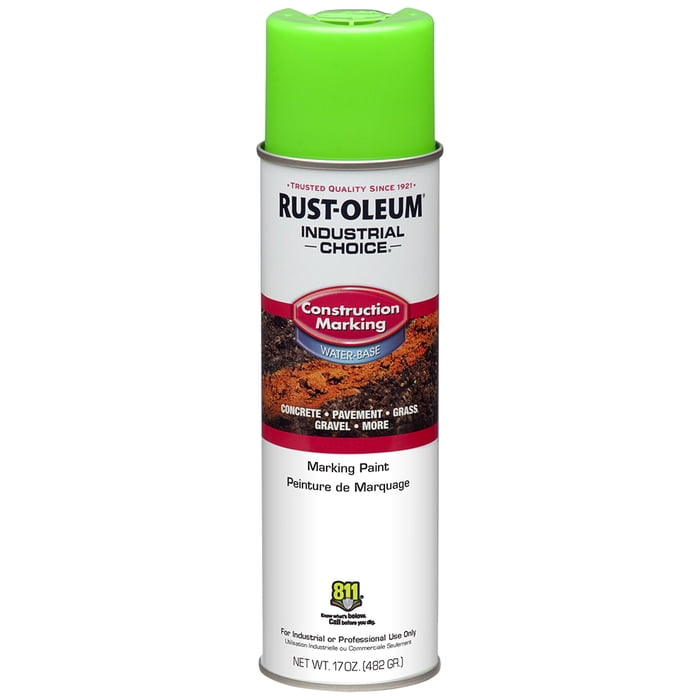 24-Pack of 17 oz Rust-Oleum 264700 Fluorescent Green Industrial Choice ...