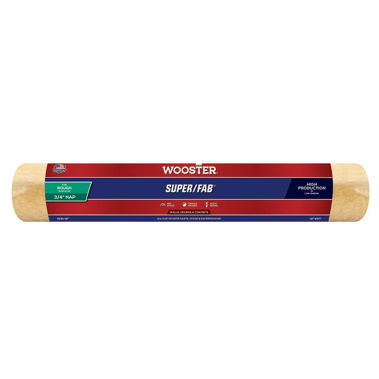 24 Pack of 18″ x 3/4″ Nap Wooster Brush Company R241 Super/Fab High ...