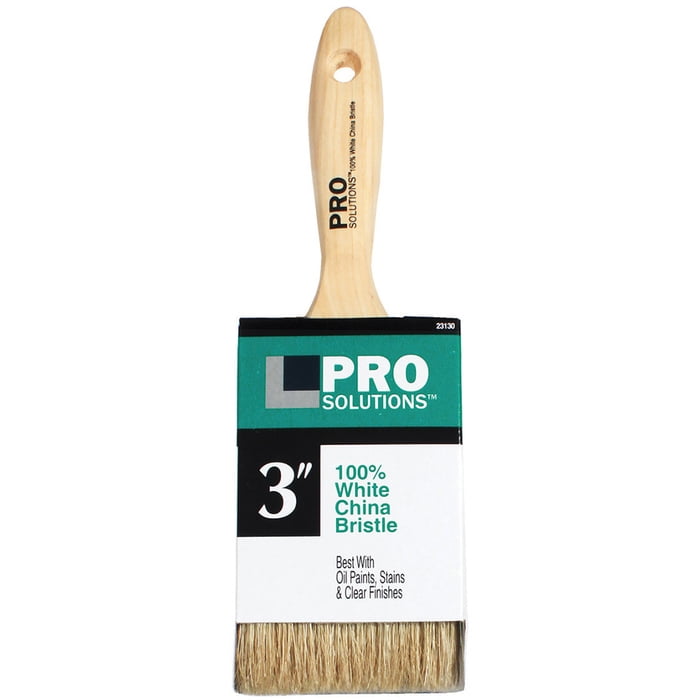 24-Pack of 3” Pro Solutions 23130 White China Bristle Paint Brush ...