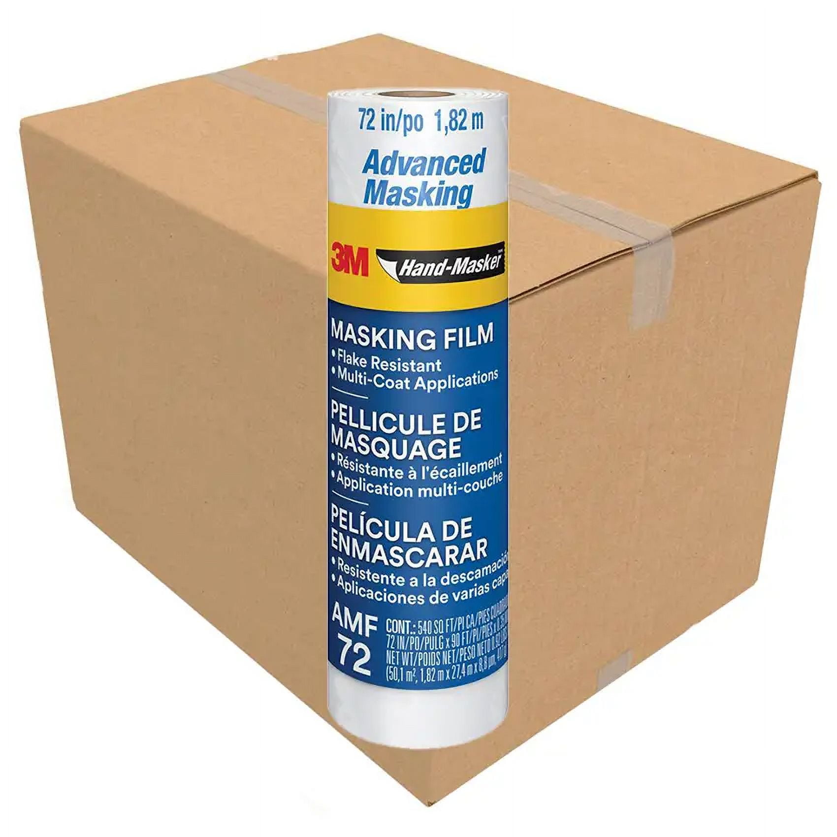 24-Pack of 72" x 90' 3M AMF72 Hand-Masker Pre-Folded Advanced Masking ...