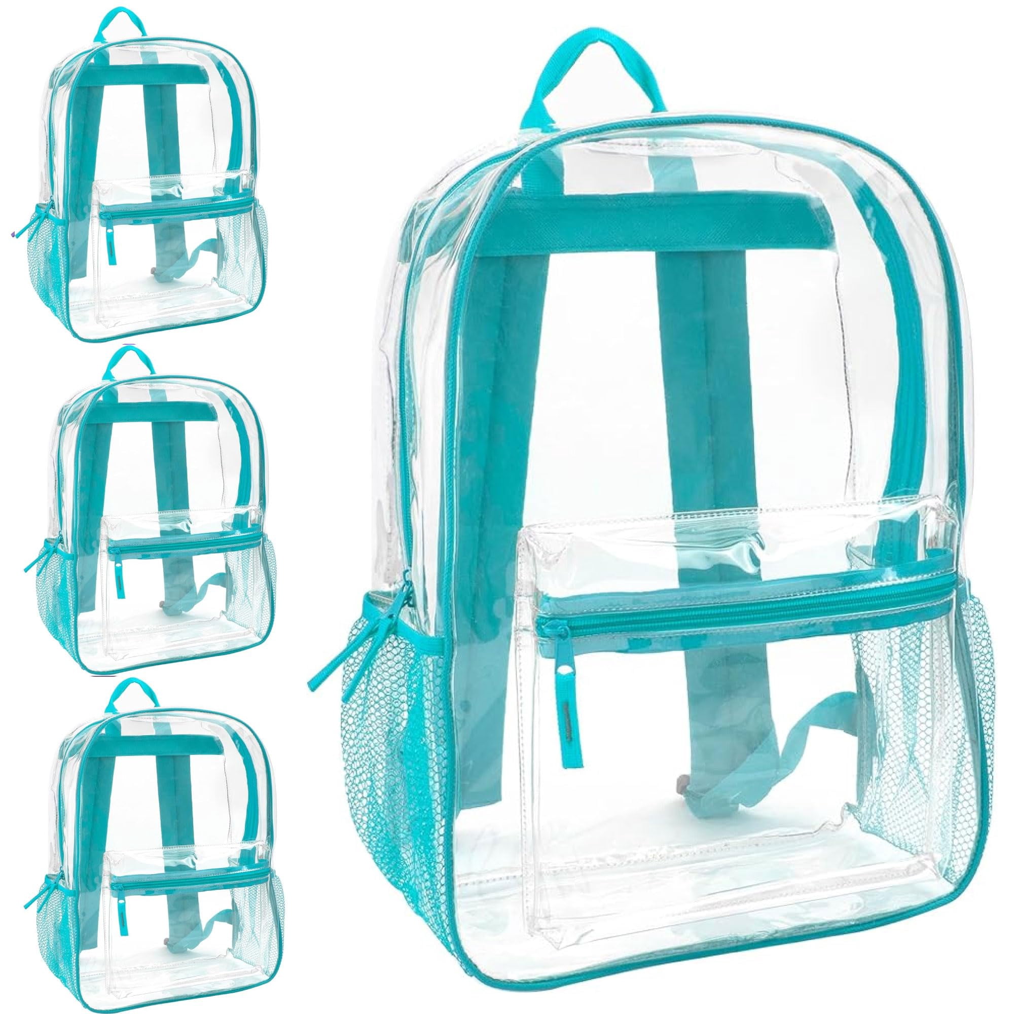 24 Pack of Bulk Wholesale Heavy Duty 17 Inch Clear Transparent Color ...