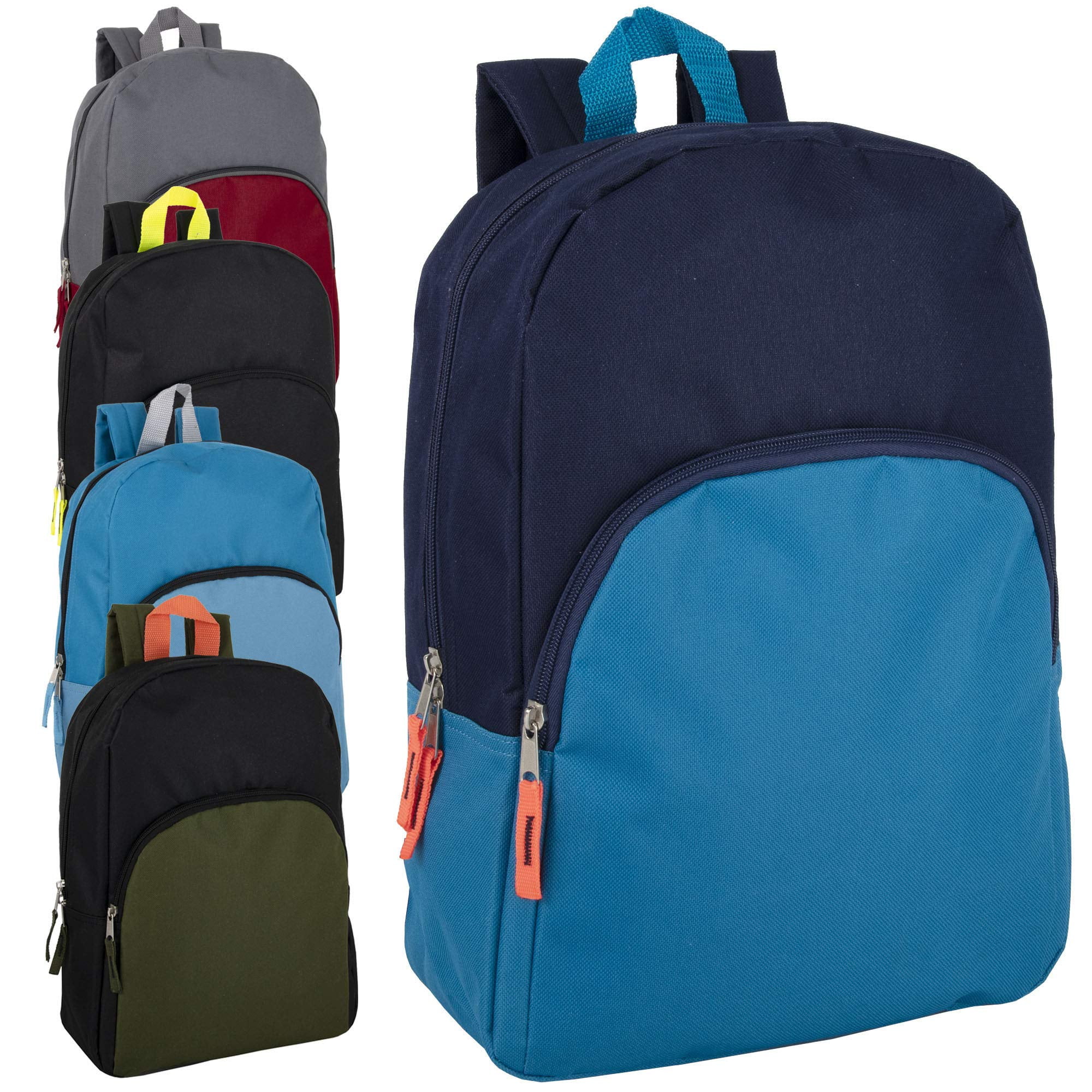 "Trailmaker 15"" School Backpacks for Boys, Bulk Pack of 24 with ...