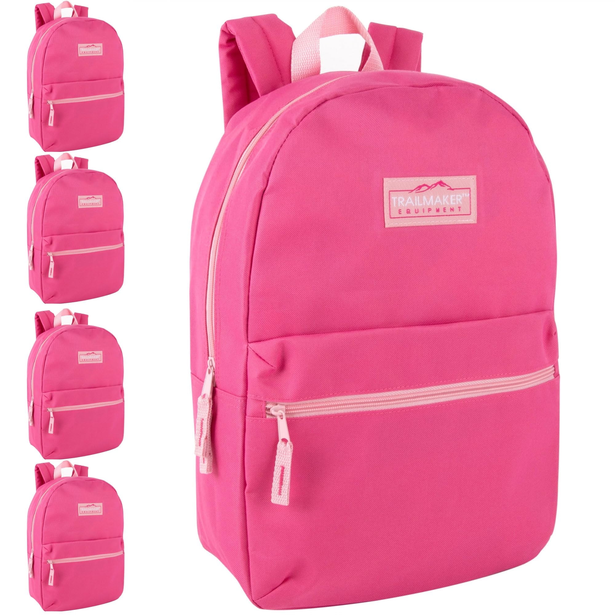 24 Pack of Classic 17 Inch Backpacks with Front Accessory Pocket, Dual ...