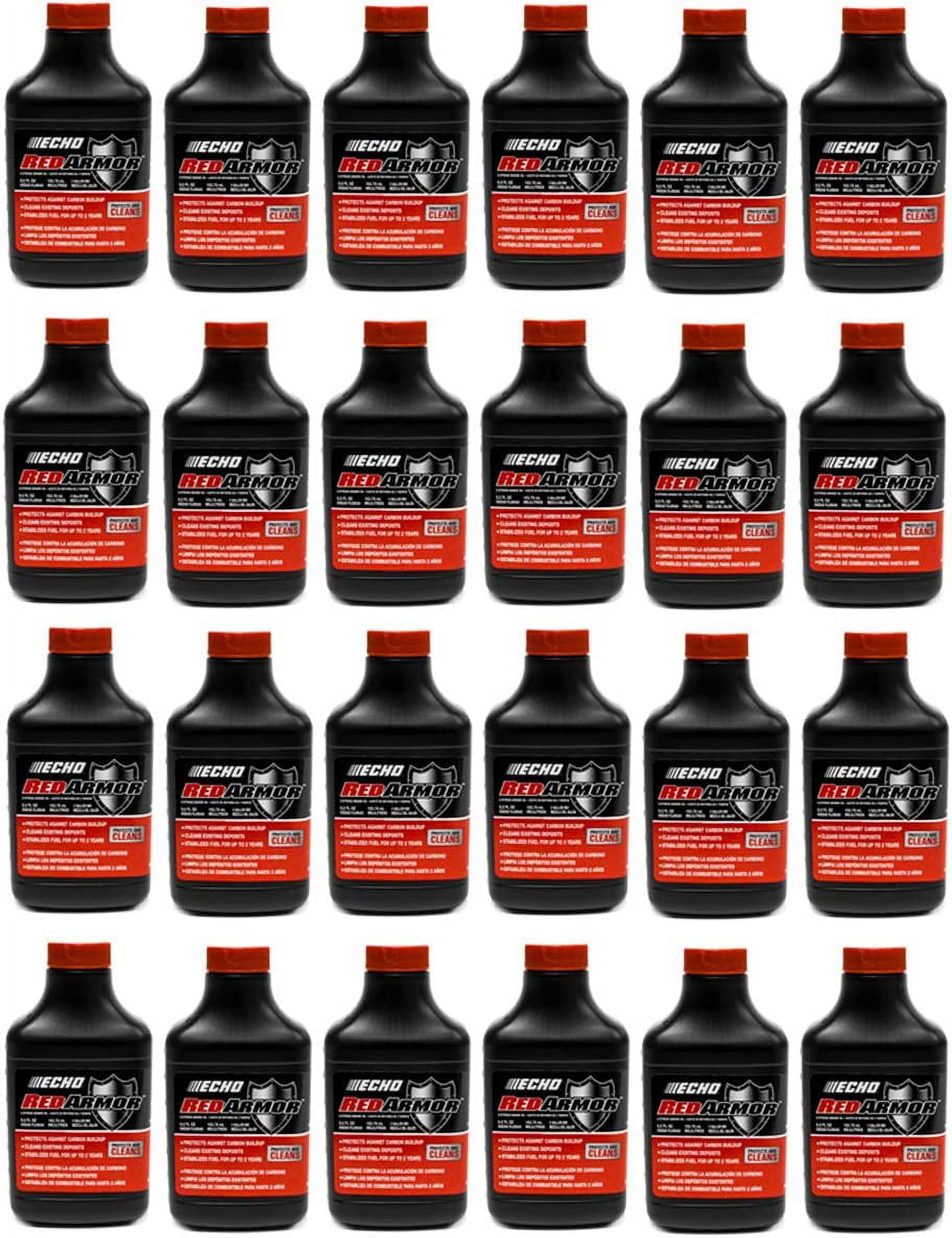 24 Pack of Echo Red Armor 2-Stroke Engine Oil 5.2 oz Bottle 50:1 Mix ...