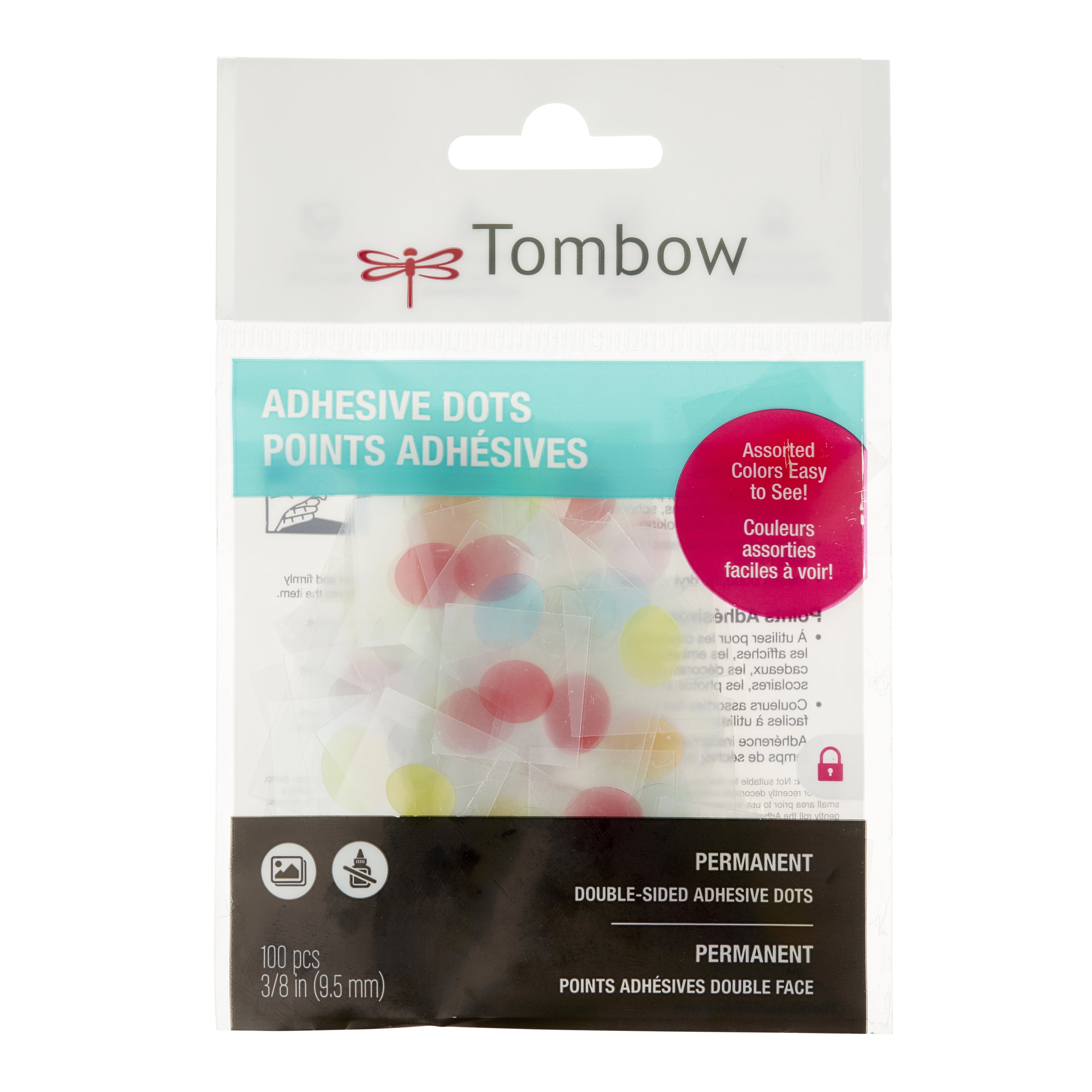 24 Packs: 100 ct. (2,400 total) Tombow Double-Sided Adhesive Dots ...