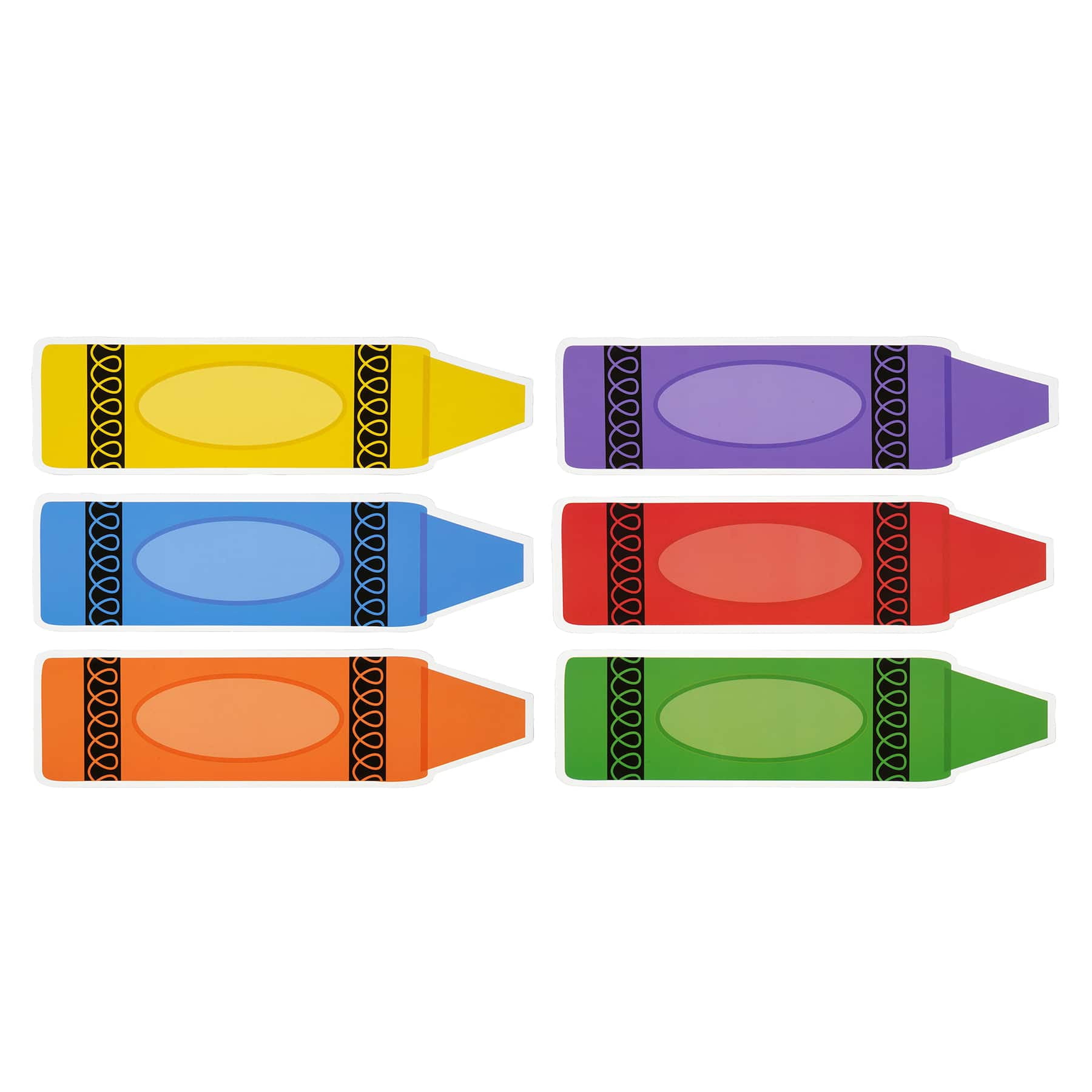 24 Packs: 12 ct. (288 total) Die Cut Crayon Accents by B2C® - Walmart.com