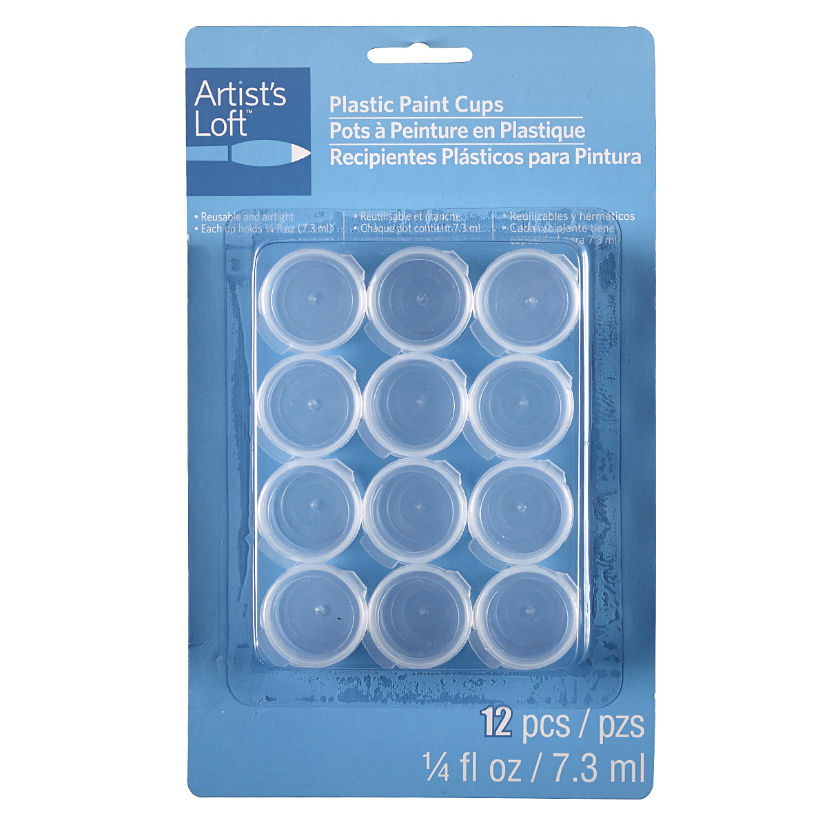 24 Packs: 12 ct. (288 total) Plastic Paint Cups by Artist's Loft ...