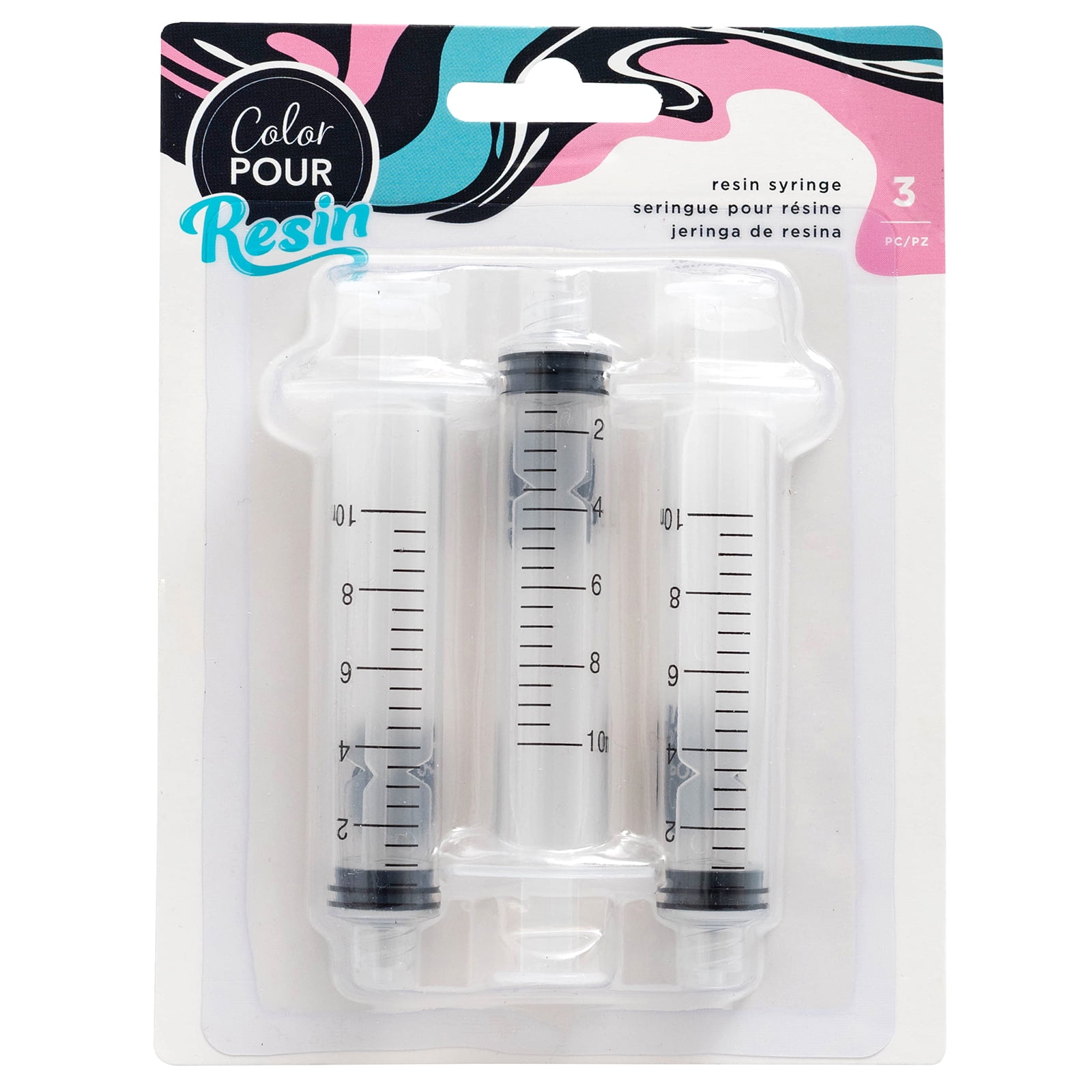 24 Packs: 3 ct. (72 total) Color Pour Resin Syringe - Walmart.com