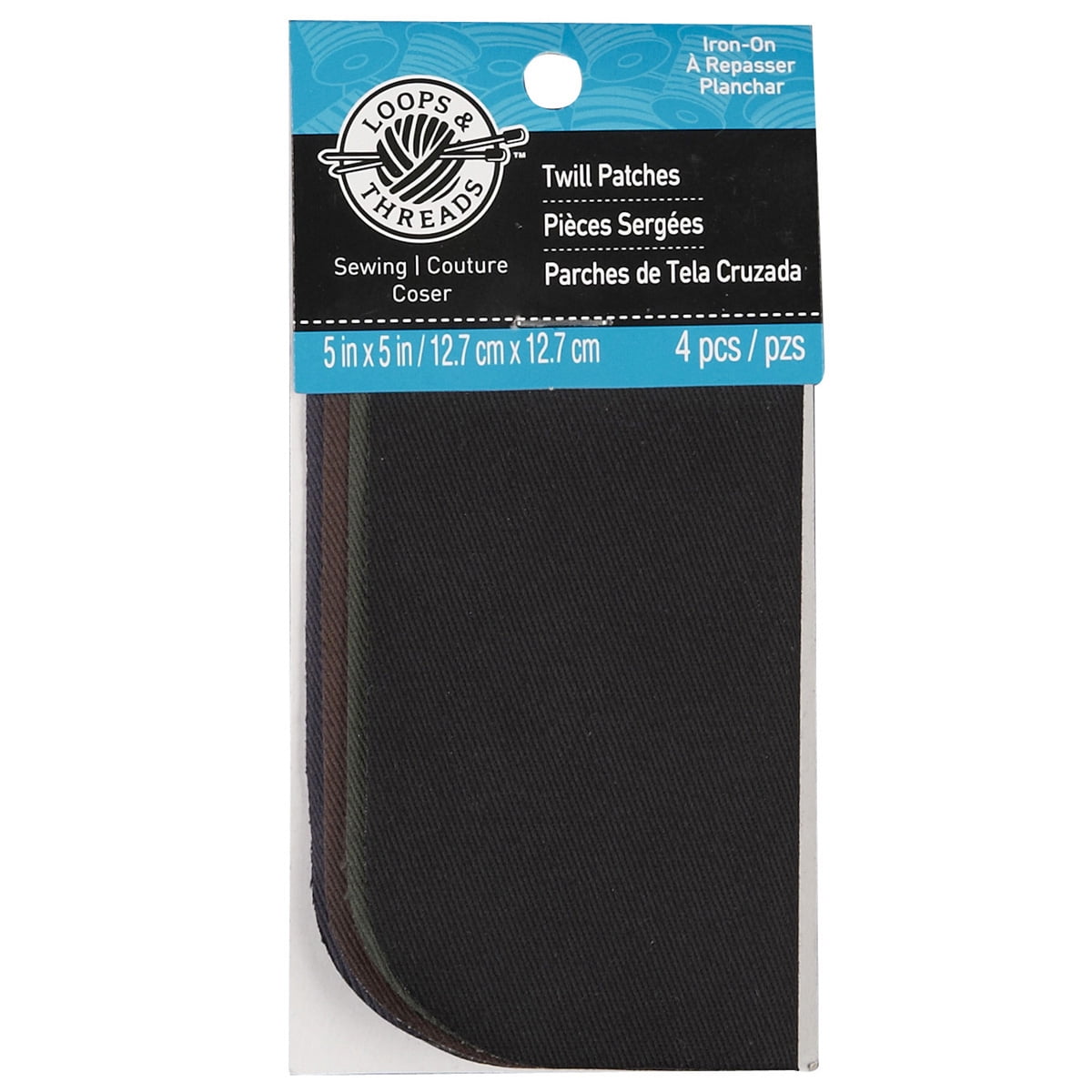 24 Packs: 4 ct. (96 total) Twill Patches by Loops & Threads™ - Walmart.com