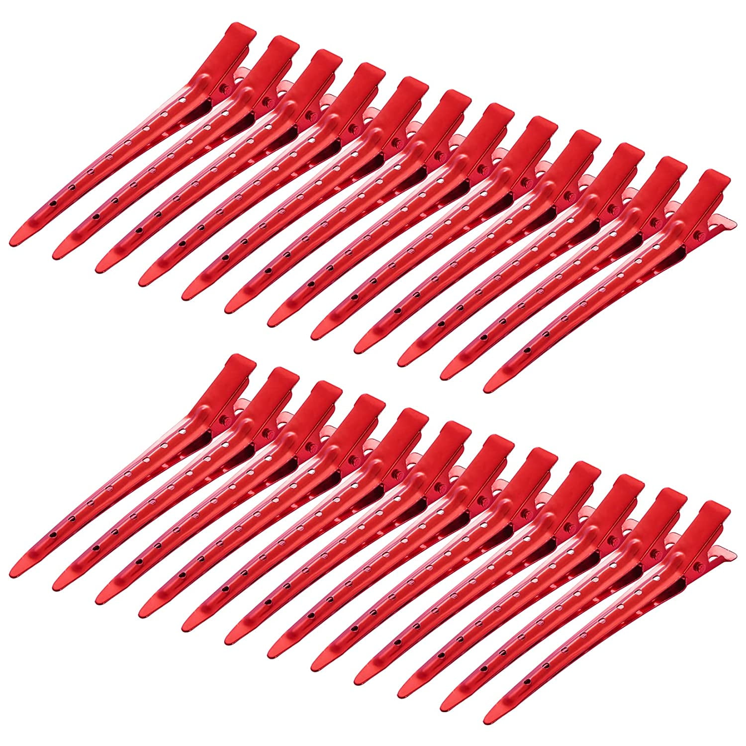 24 Packs Duck Bill Clips, 2.75 Inches Rustproof Metal Alligator Curl ...