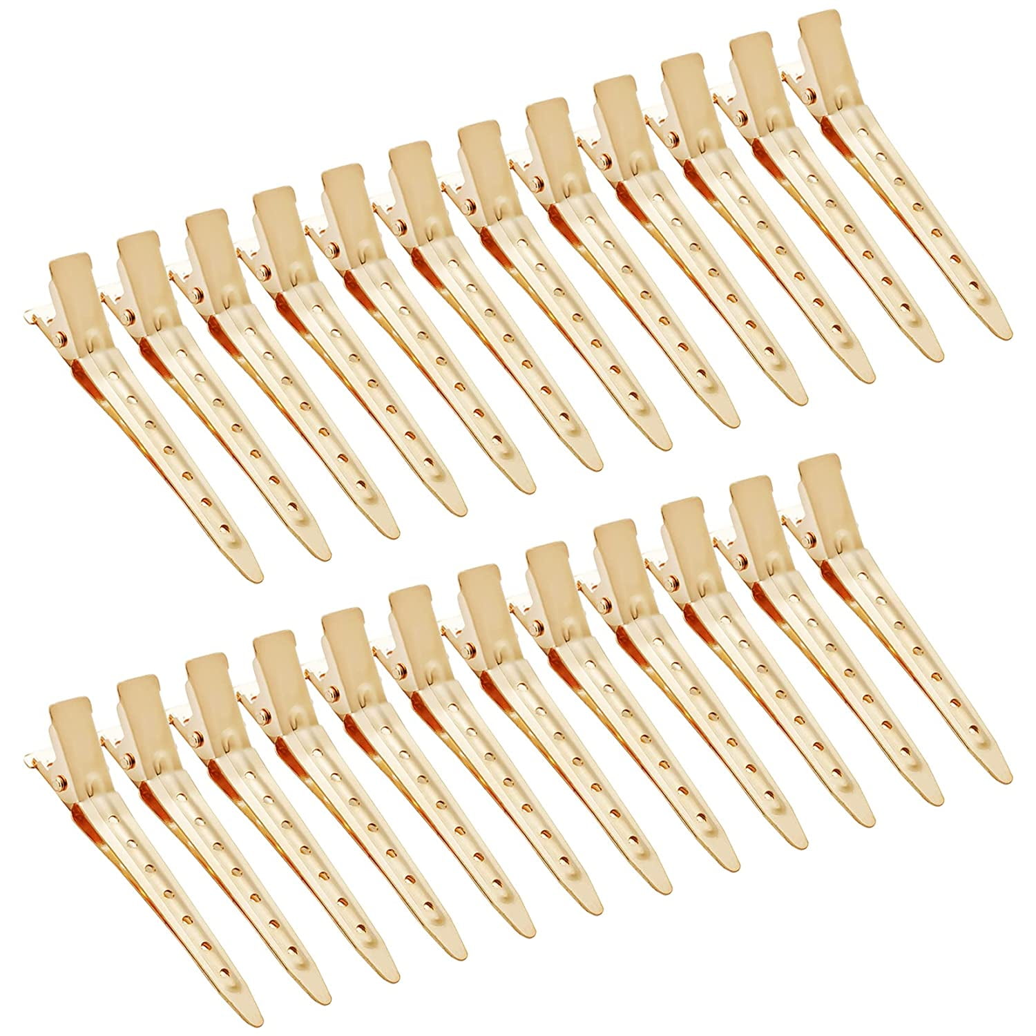 24 Packs Duck Bill Clips, 2.75 Inches Rustproof Metal Alligator Curl ...