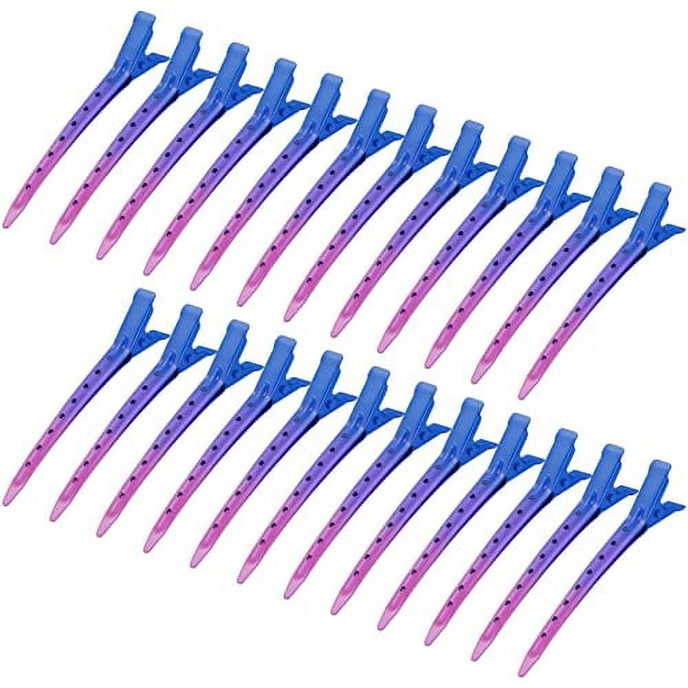 24 Packs Duck Bill Clips, 3.35 Inches Rustproof Metal Alligator Curl ...