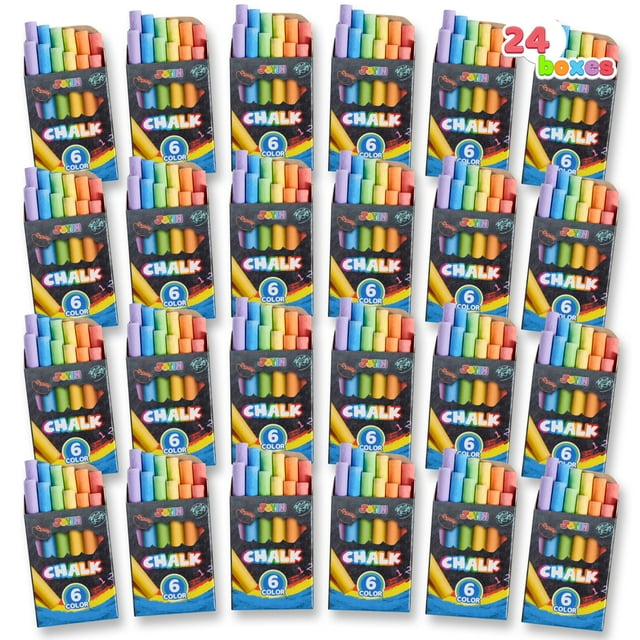 Syncfun 288 Count Mini Sidewalk Chalk For Kids, Bulk Washable Chalks ...