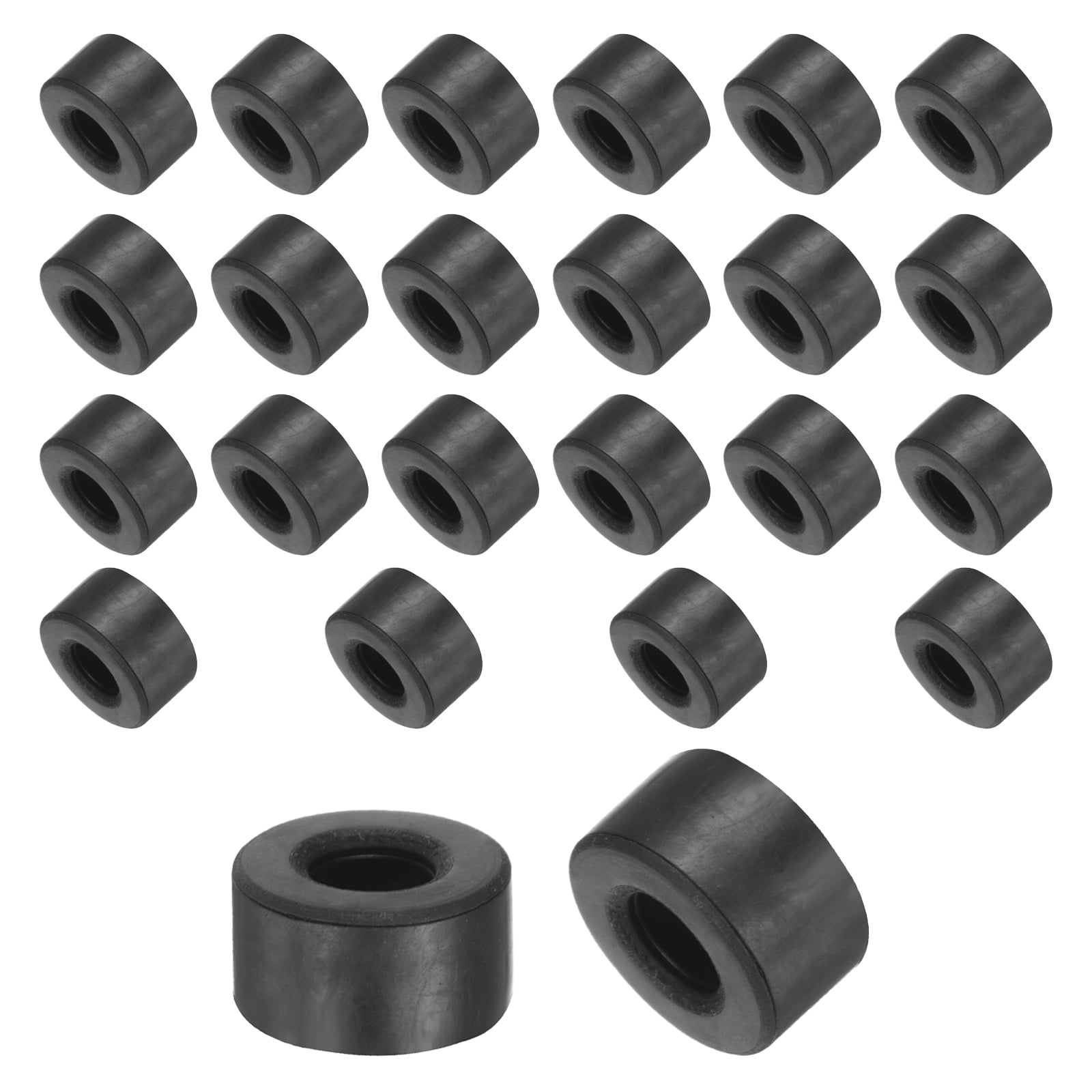 24 Packs Rubber Spacers 12mm OD, 6mm ID, 7mm Height Round Anti ...