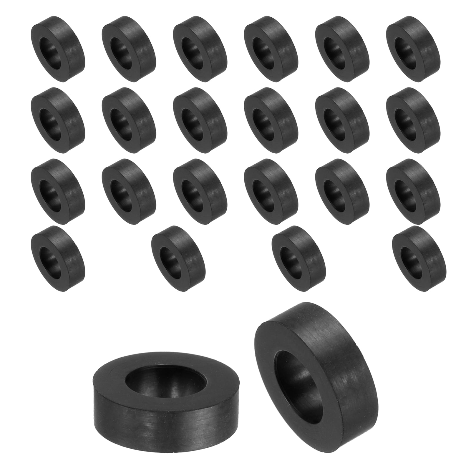 24 Packs Rubber Spacers 16mm OD, 8.5mm ID, 5mm Height Round Anti ...