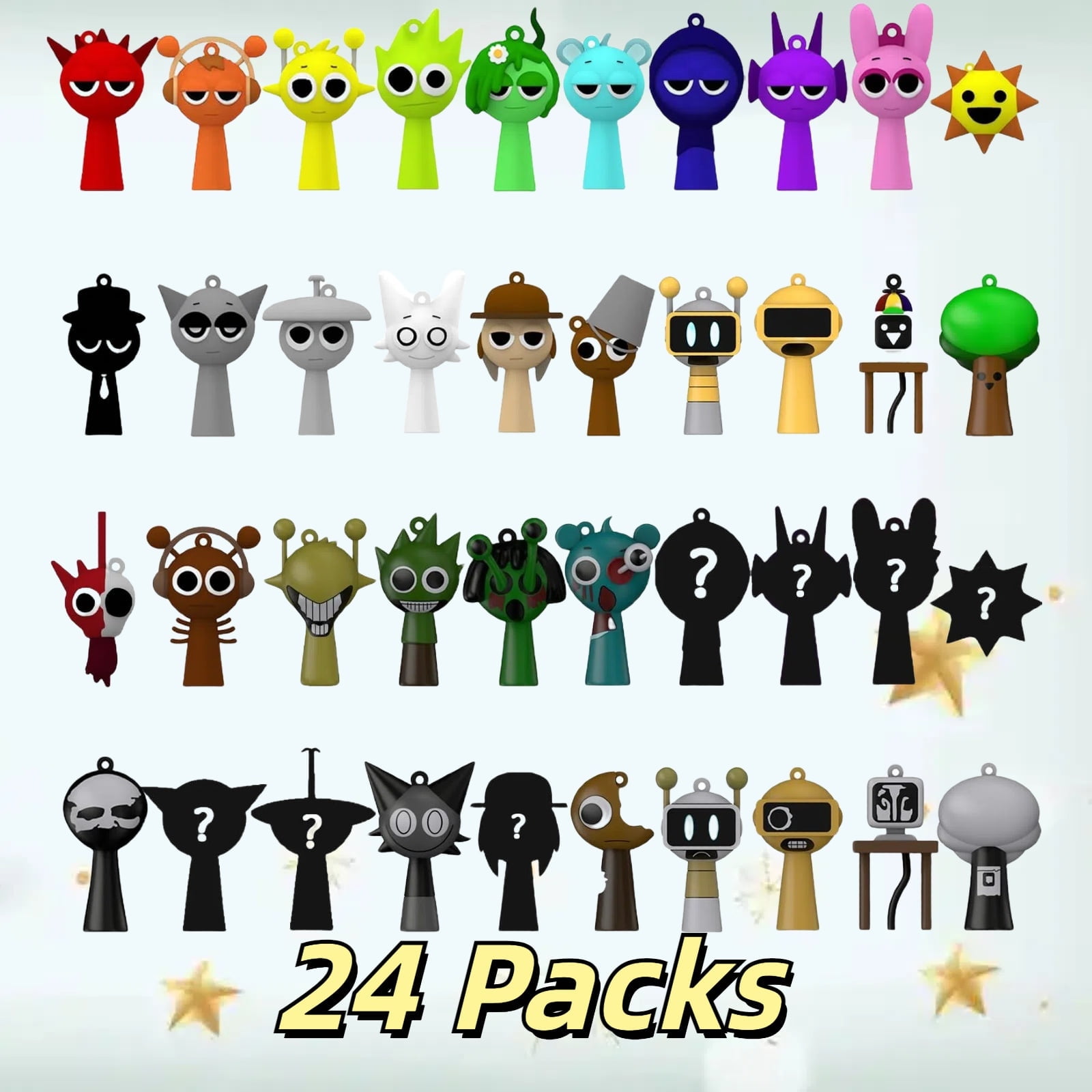 24 Packs Sprunki Toy Mystery Box Blind Box Sprunki Toys Blind Box: The ...