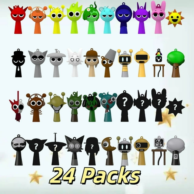 24 Packs Sprunki Toy Mystery Box Blind Box Sprunki Toys Blind Box: The ...